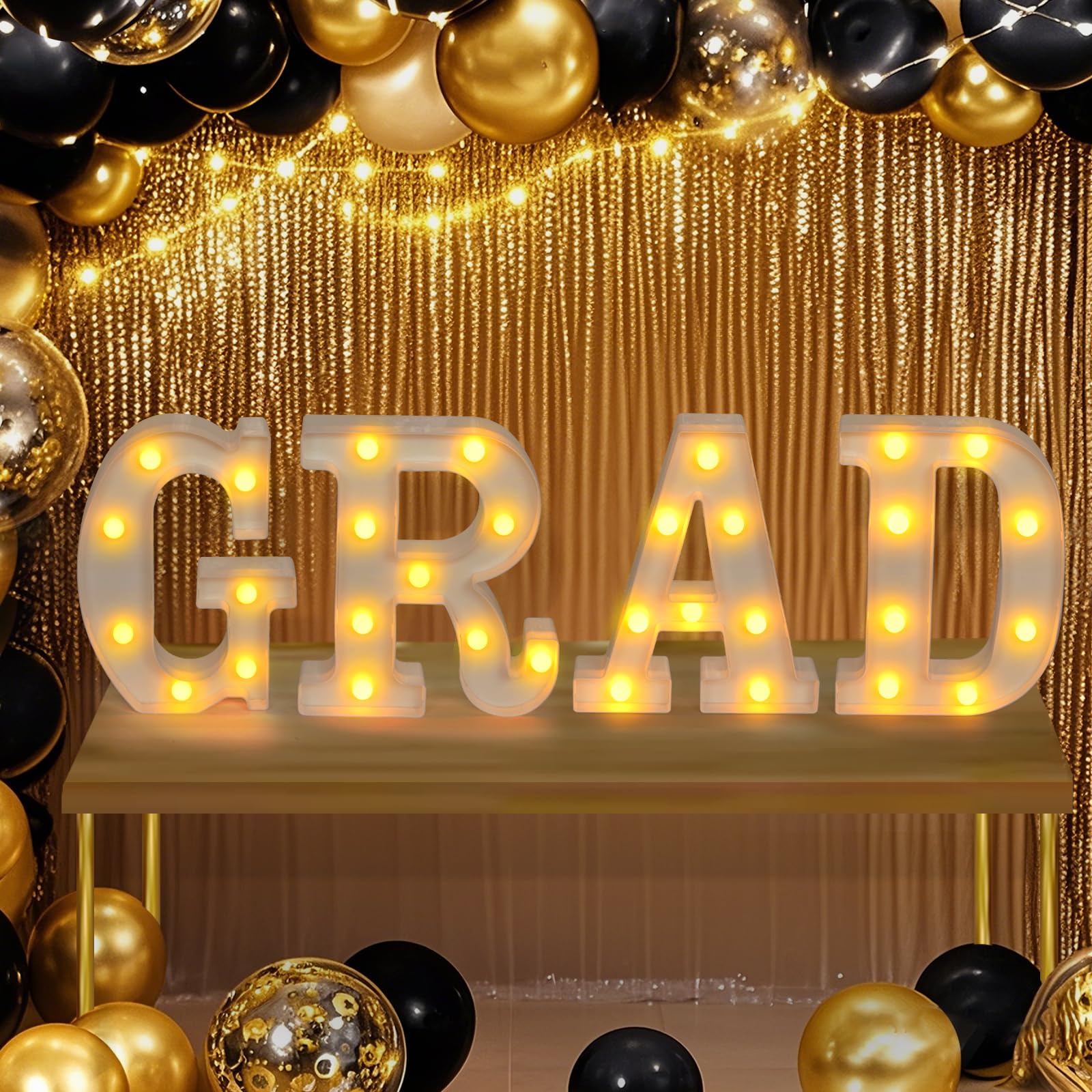 Amazon.com: CREATE ELVES Grad Light Up Letters for 2025 Graduation ...
