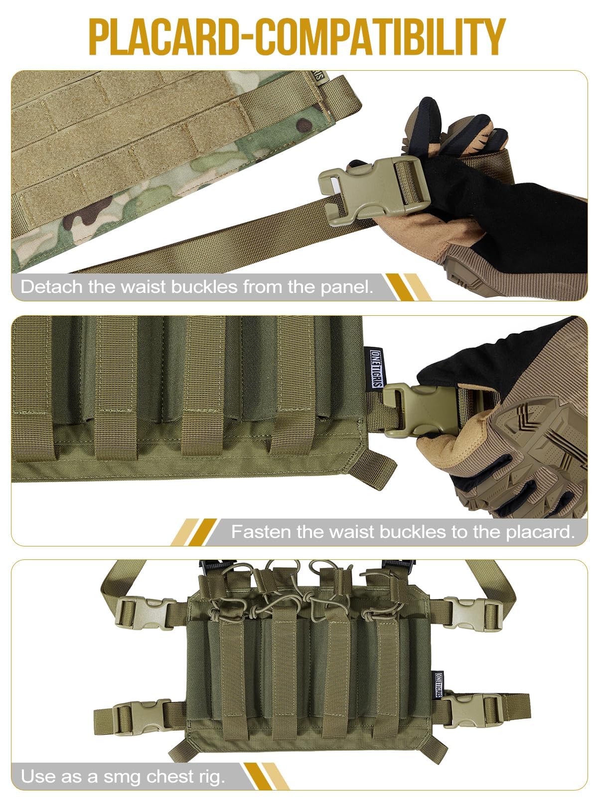 Snapklik.com : OneTigris ROC Chest Rig Tactical Modular Panel