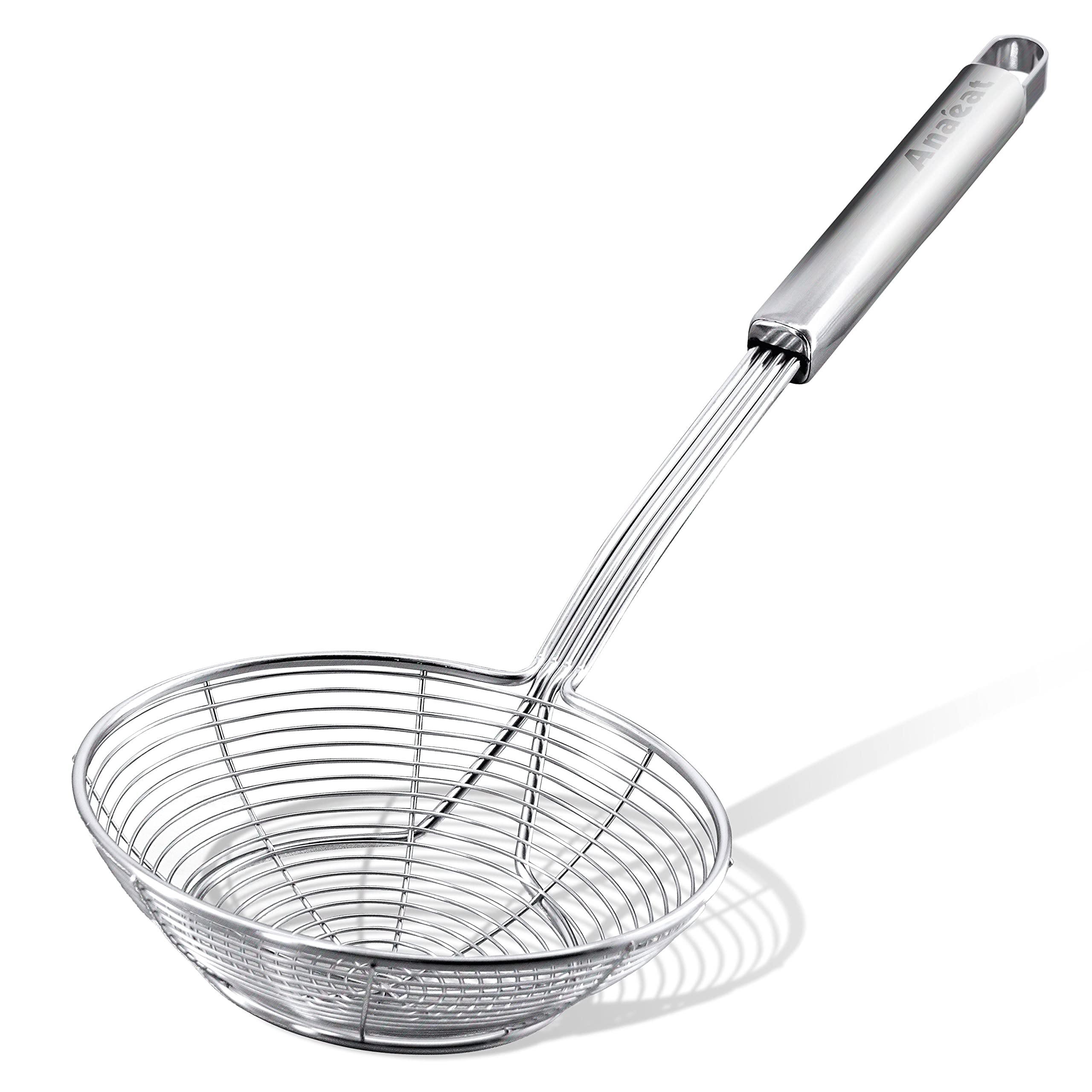 Amazon.com: Anaeat Stainless Steel Spider Strainer Skimmer - Solid ...
