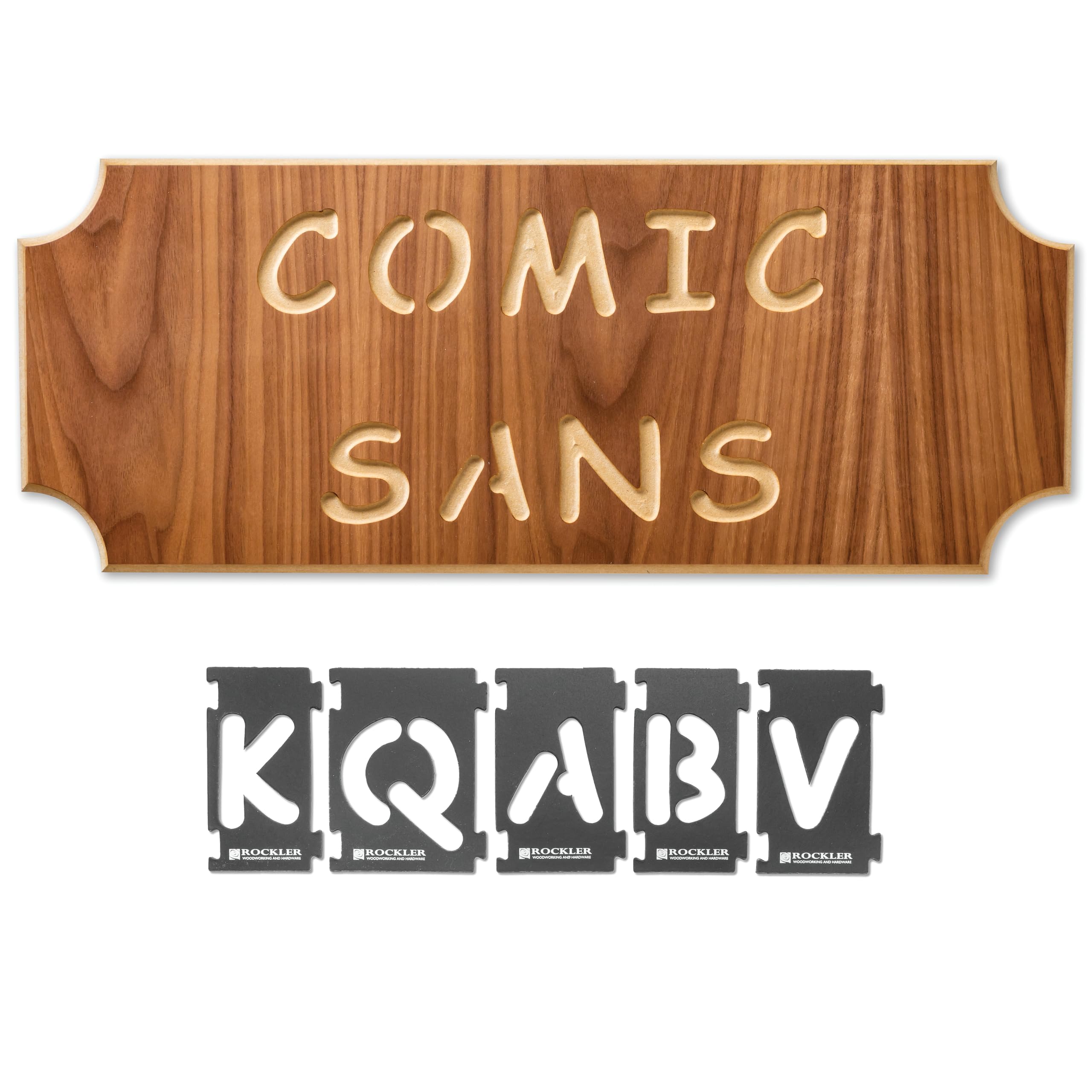 Snapklik.com : Rockler Router Letter Template Set