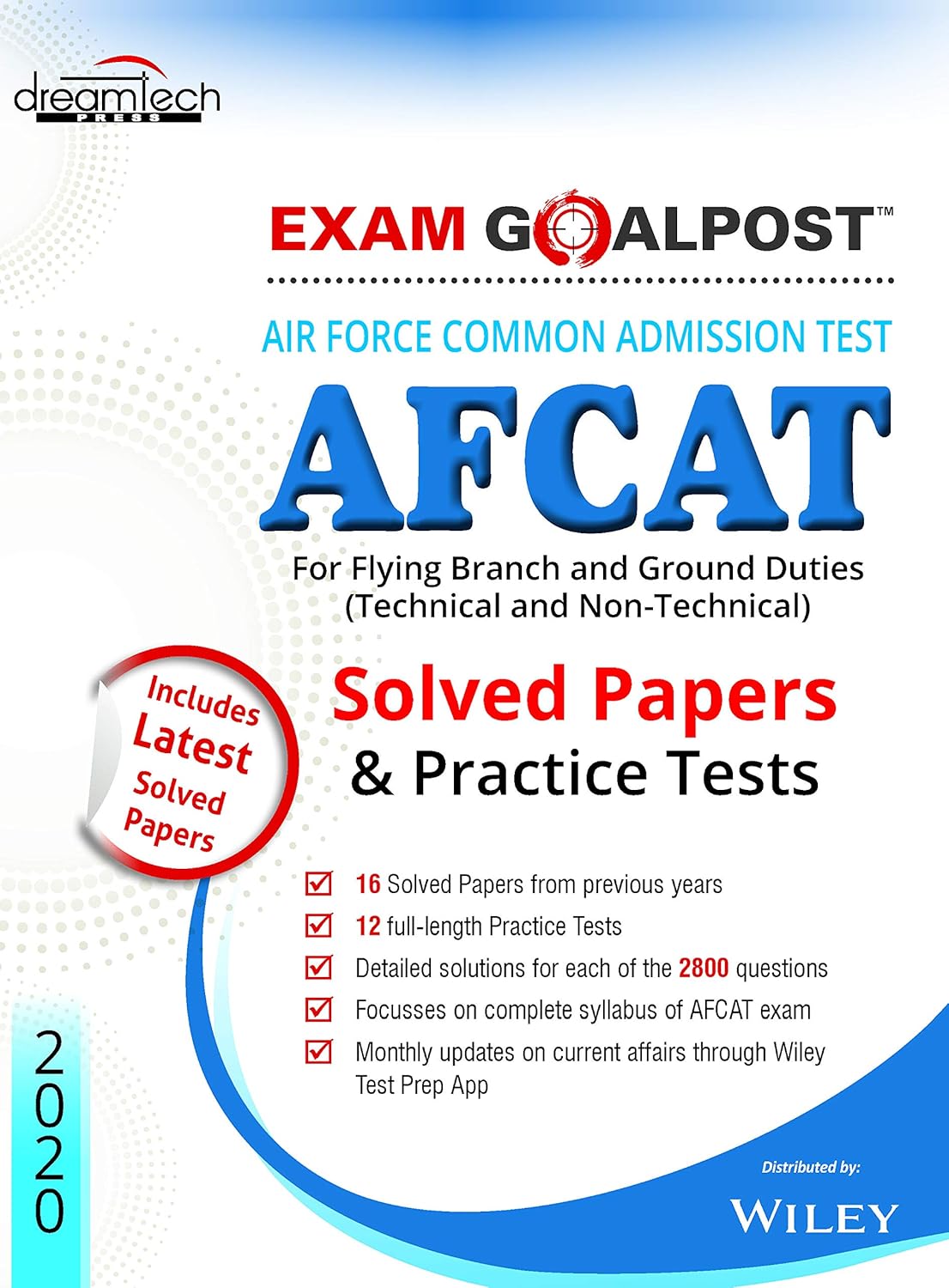 Air Force Common Admission Test (AFCAT) Exam Goalpost Solved Papers ...