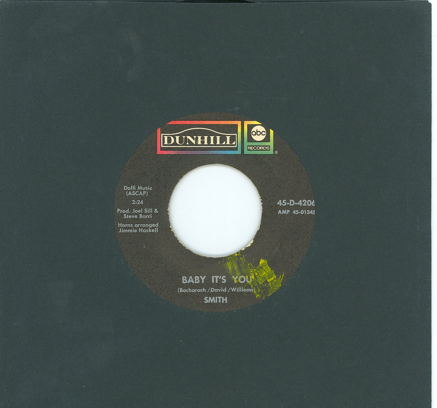 Smith, a group called Smith - Baby It's You / I Don't Believe (I ...