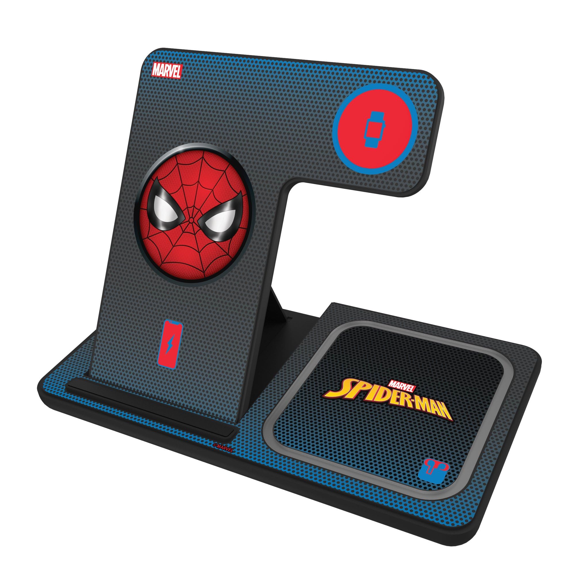 Amazon.com: Marvel Spider-Man Grid 15-Watt 3 in 1 Charging Station ...