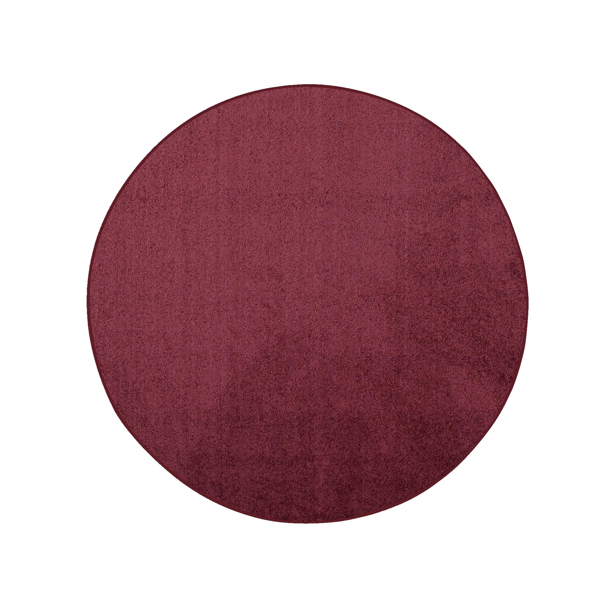 Amazon.com: Bright House Solid Color Area Rugs Cranberry - 2' Round ...