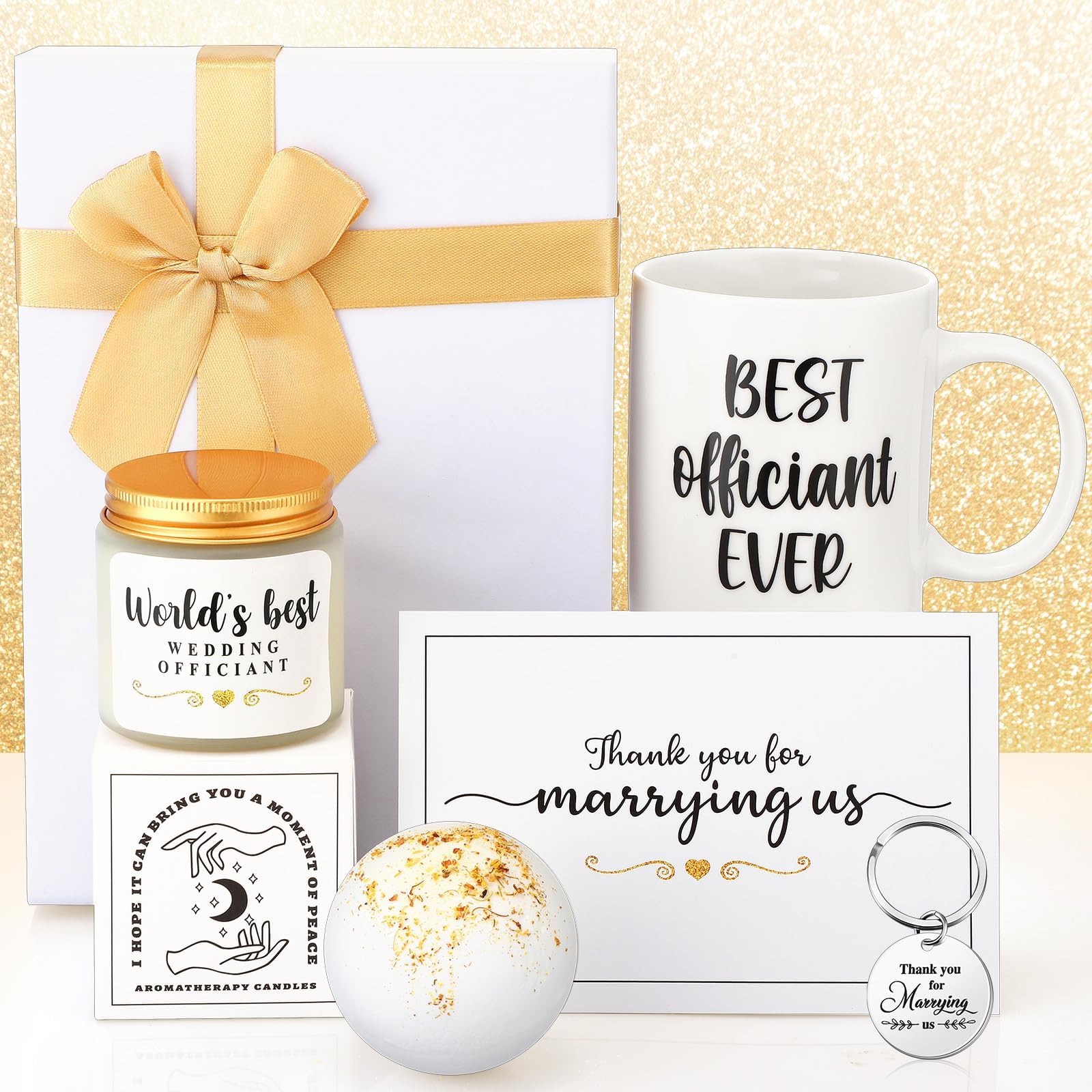 Amazon.com | Halenzida17 Personalized Wedding Officiant Gifts for ...