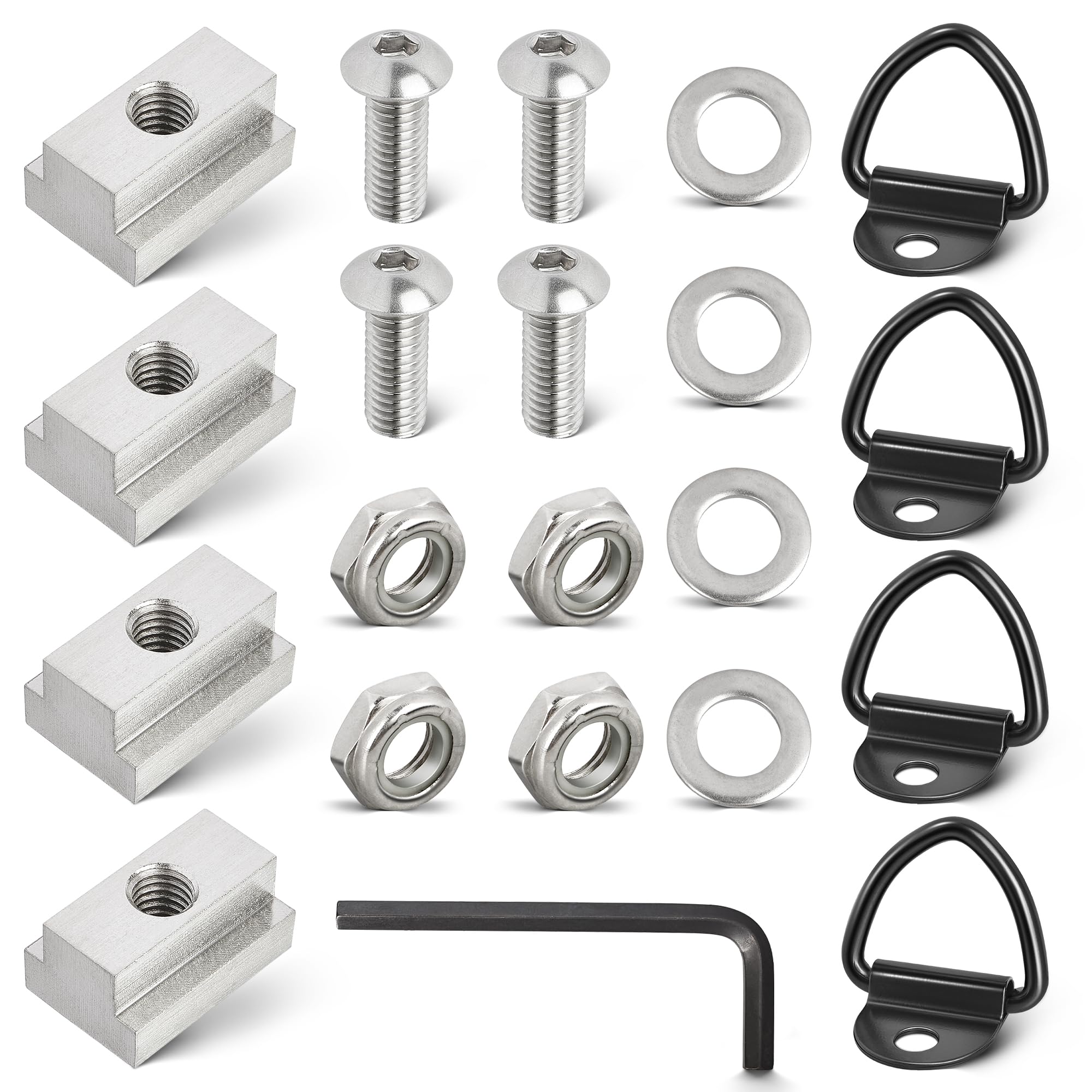 Snapklik.com : RED WOLF 3/8"-16 Thread T-Slot Nut Tie Down V-Ring ...