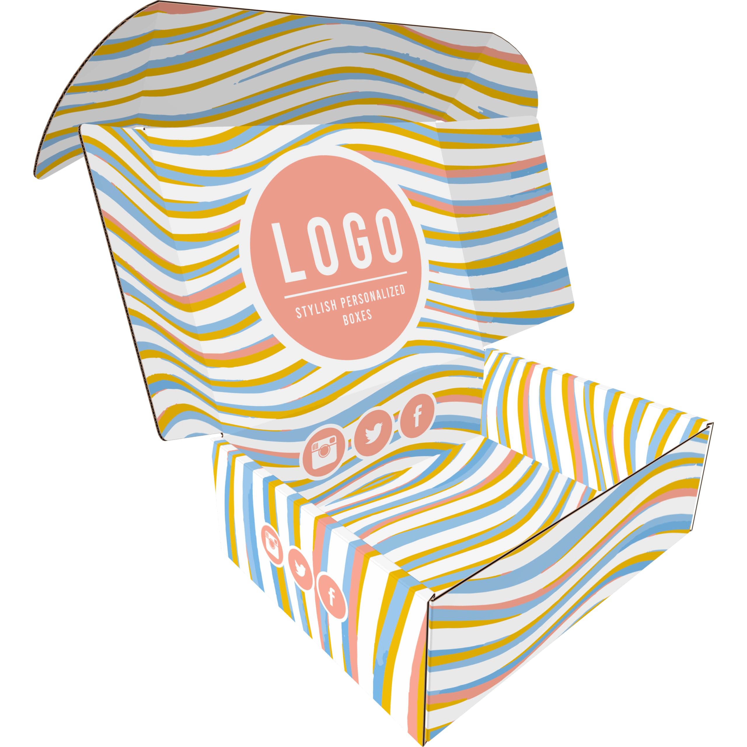 Amazon.com: Custom Packaging Boxes (25 Pack) - Design Your Own Box with ...