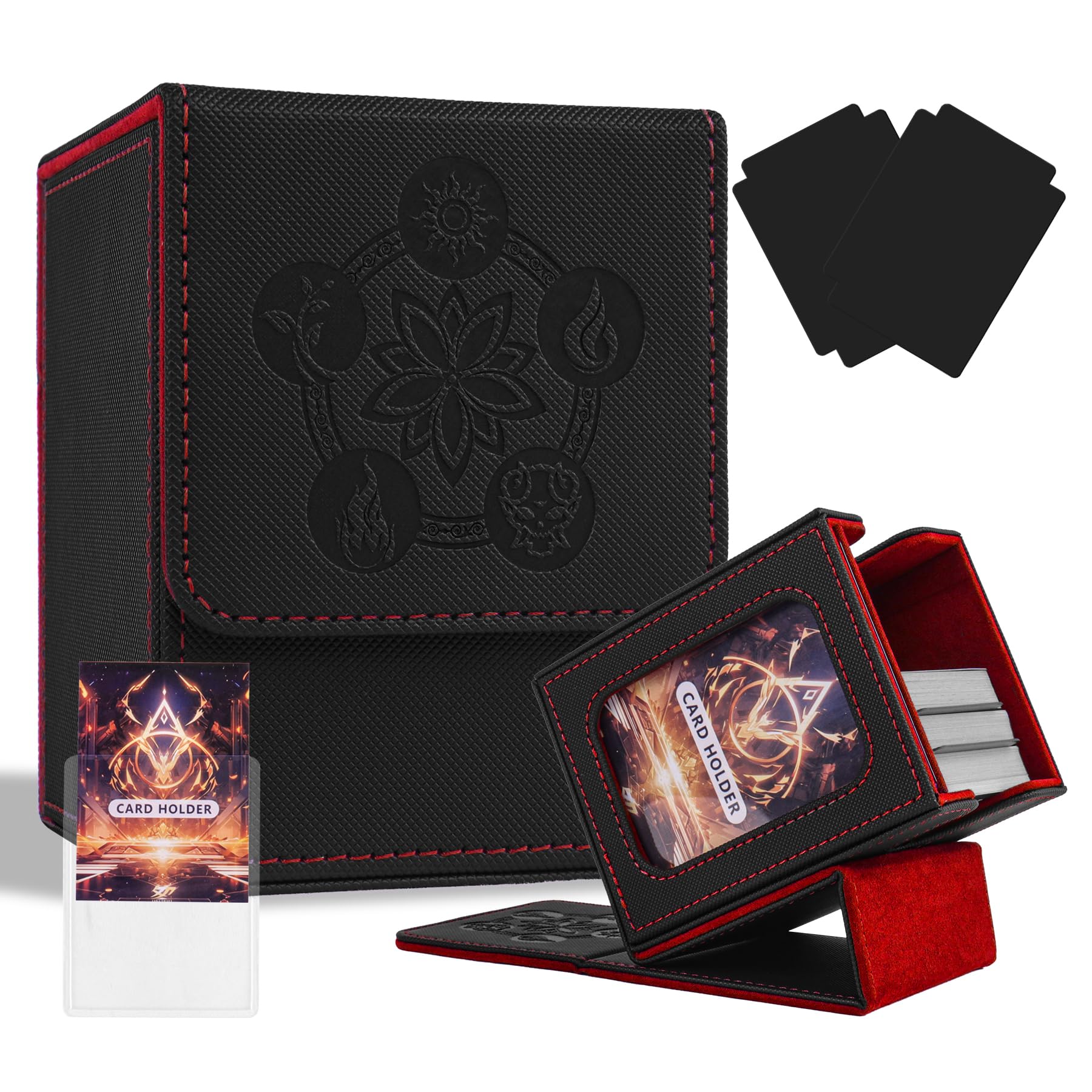 Amazon.com: YAXAZA MTG Deck Box with Commander Display Window, Card ...