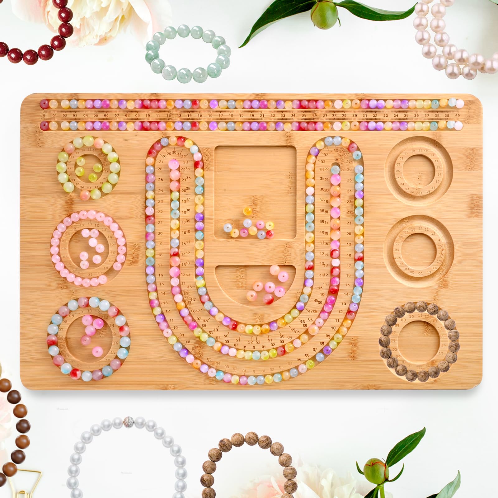 Amazon.com: Aohcae Bead Boards for Jewelry Making, Bamboo Jewelry ...