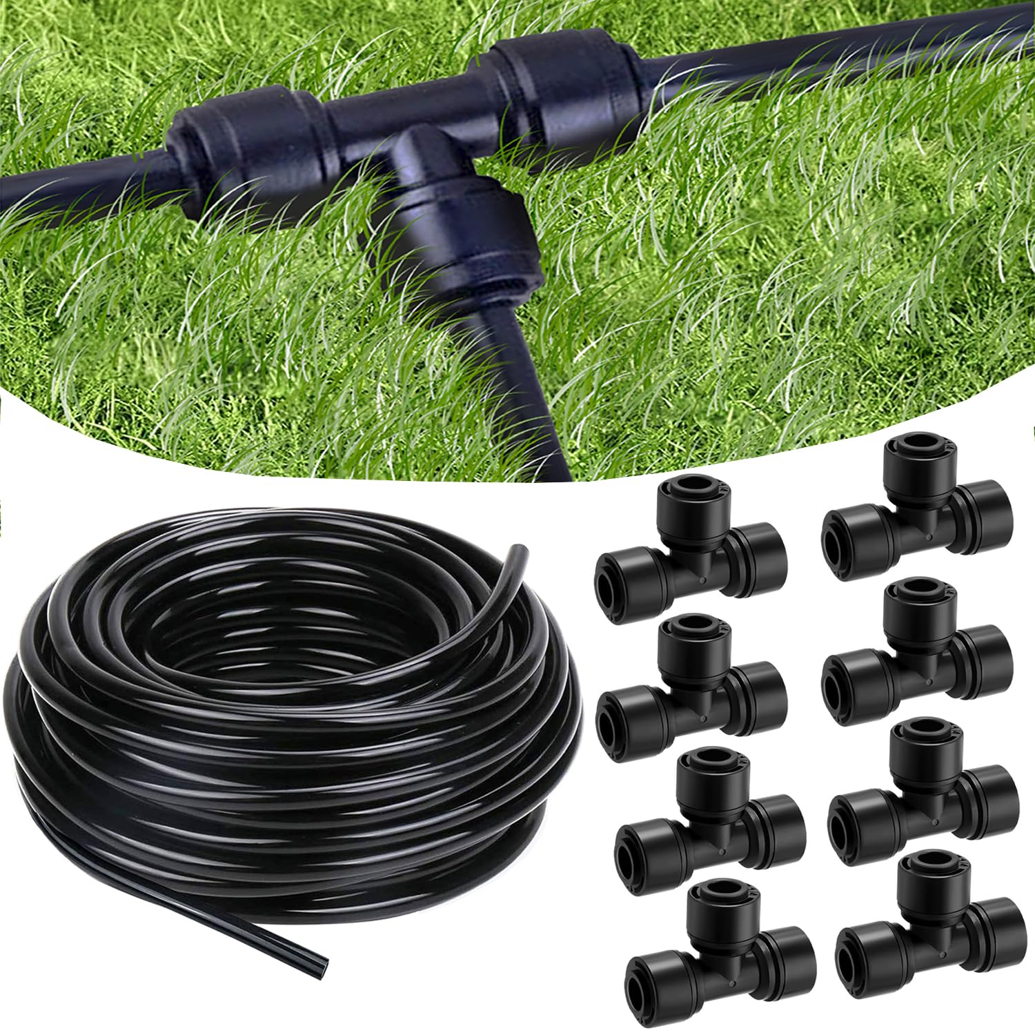 Drip System Hose Letesult 50FT 1/2 Inch Drip Irrigation Tubing Main ...