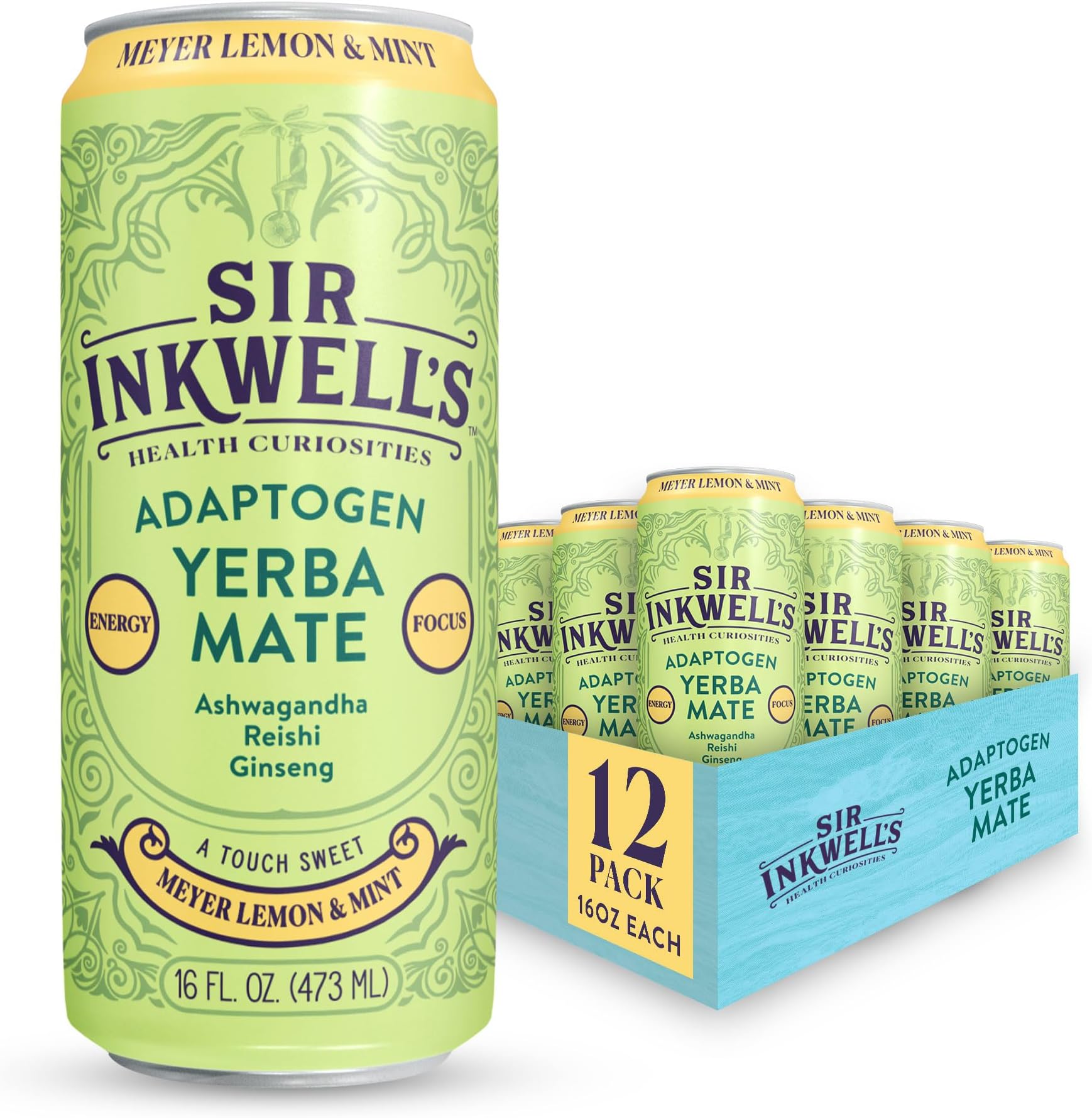 Amazon.com: Yate Sparkling Yerba Mate - Original Golden - Brewed ...