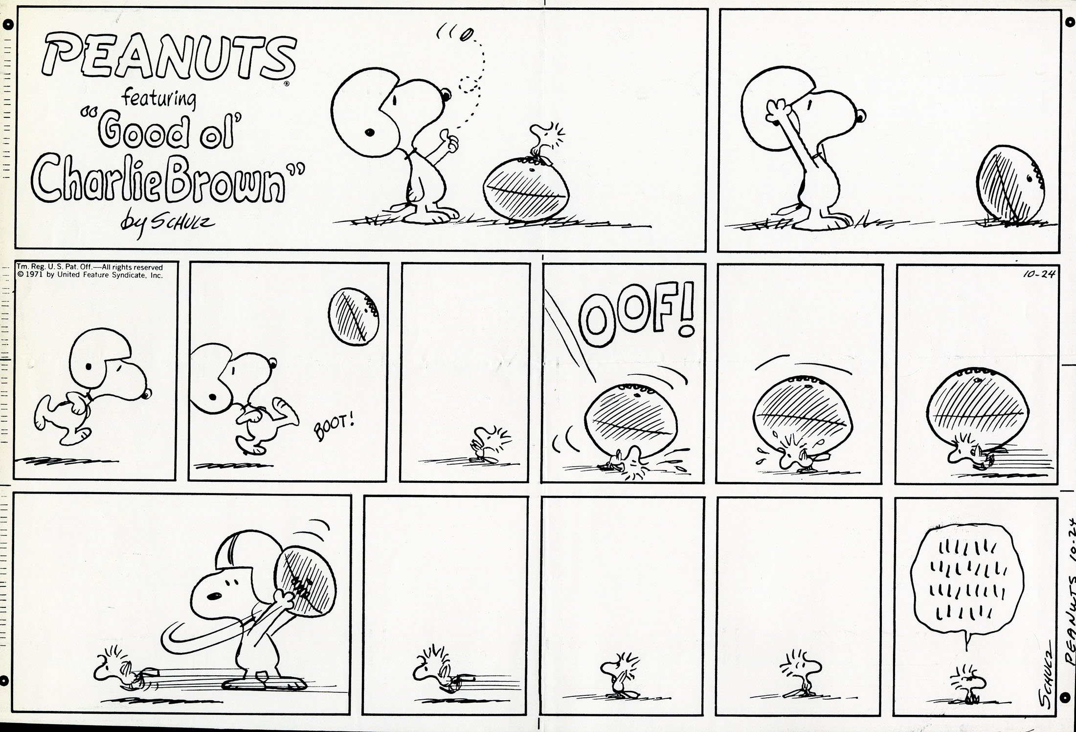 Peanuts Comic Football