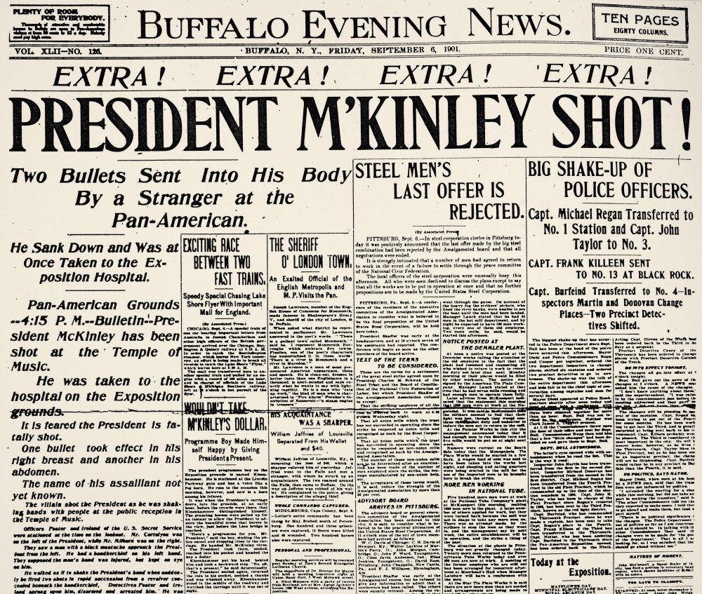 President William Mckinley Shot