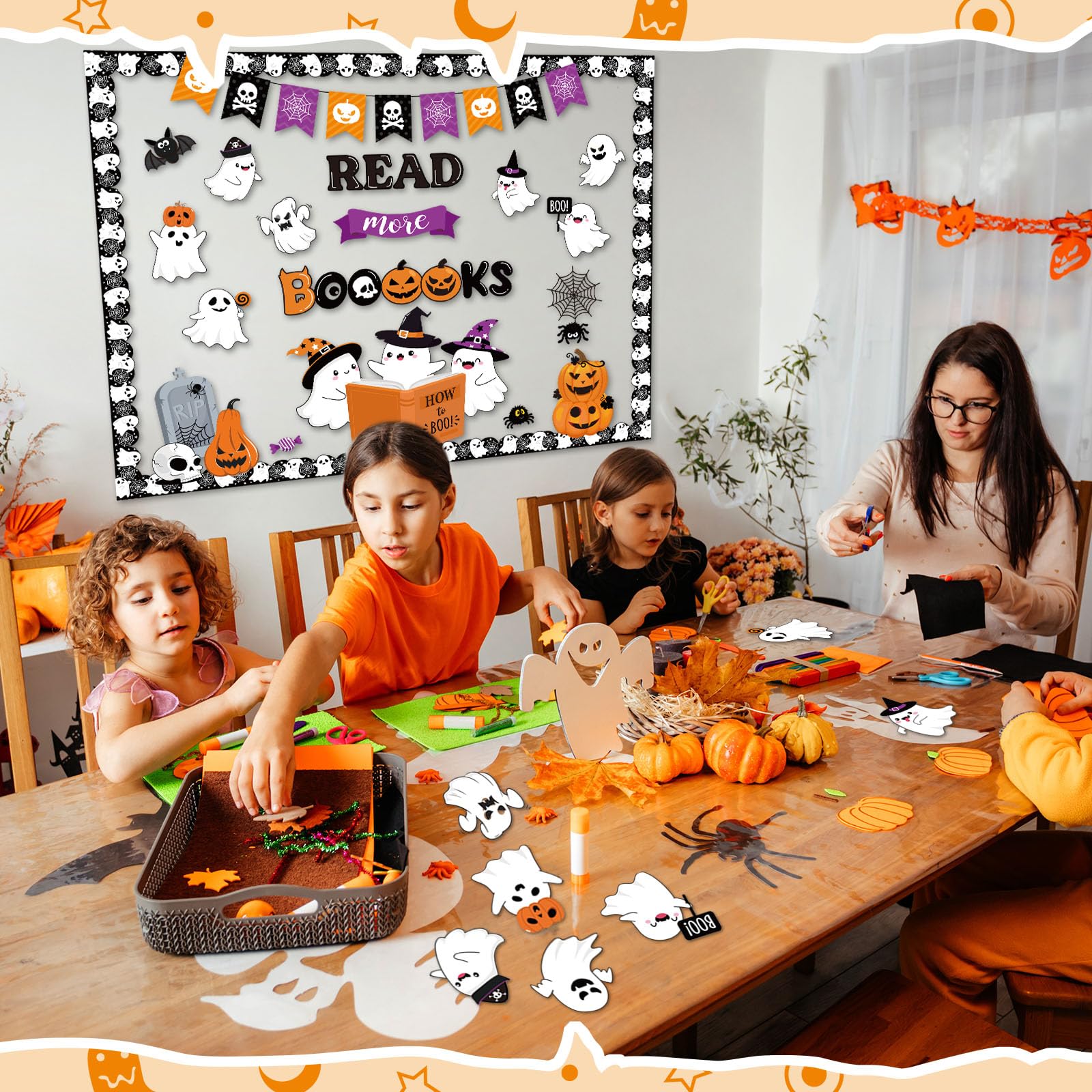 Snapklik.com : Pasimy Halloween Bulletin Board Decorations Set ...