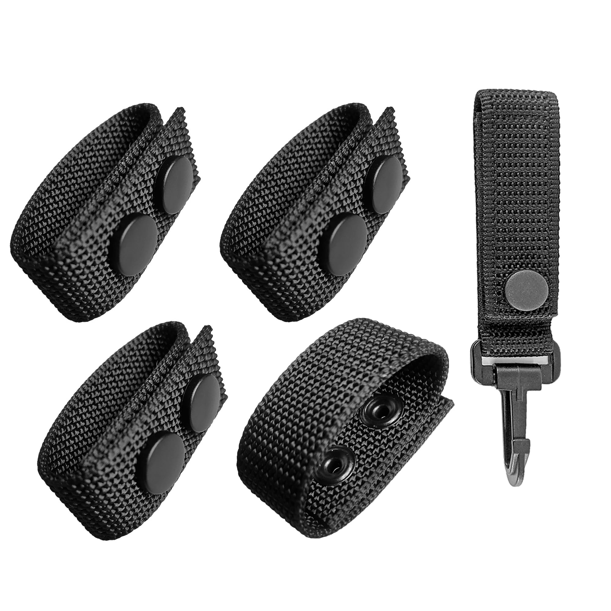 ZGJINLONG Duty Belt Nylon Keepers Tactical Gear Clip Holder Key for 2 ...