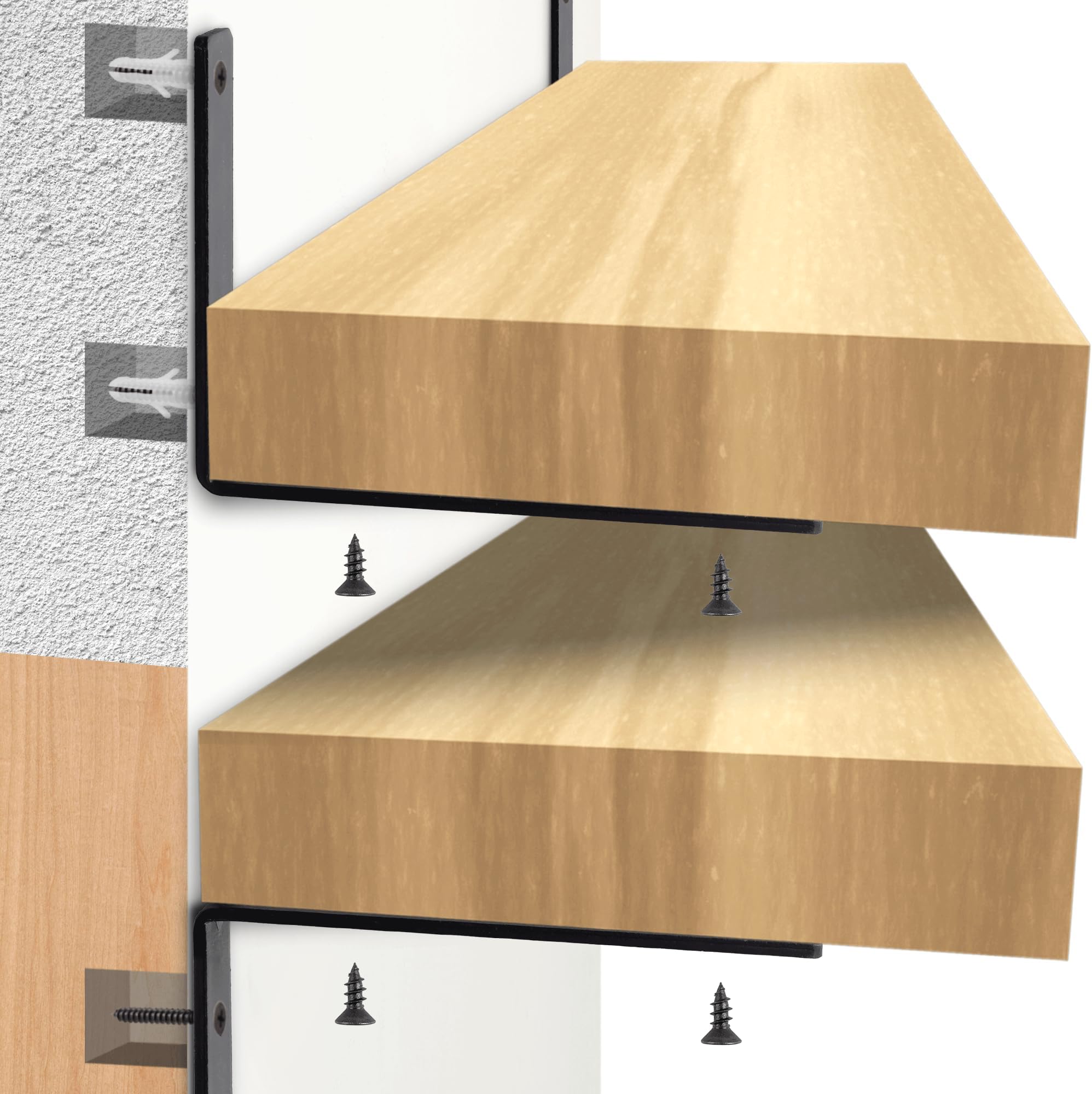 Amazon.com: 8 Pcs L Shelf Brackets, 5 x 4 Inch Heavy Duty Metal ...