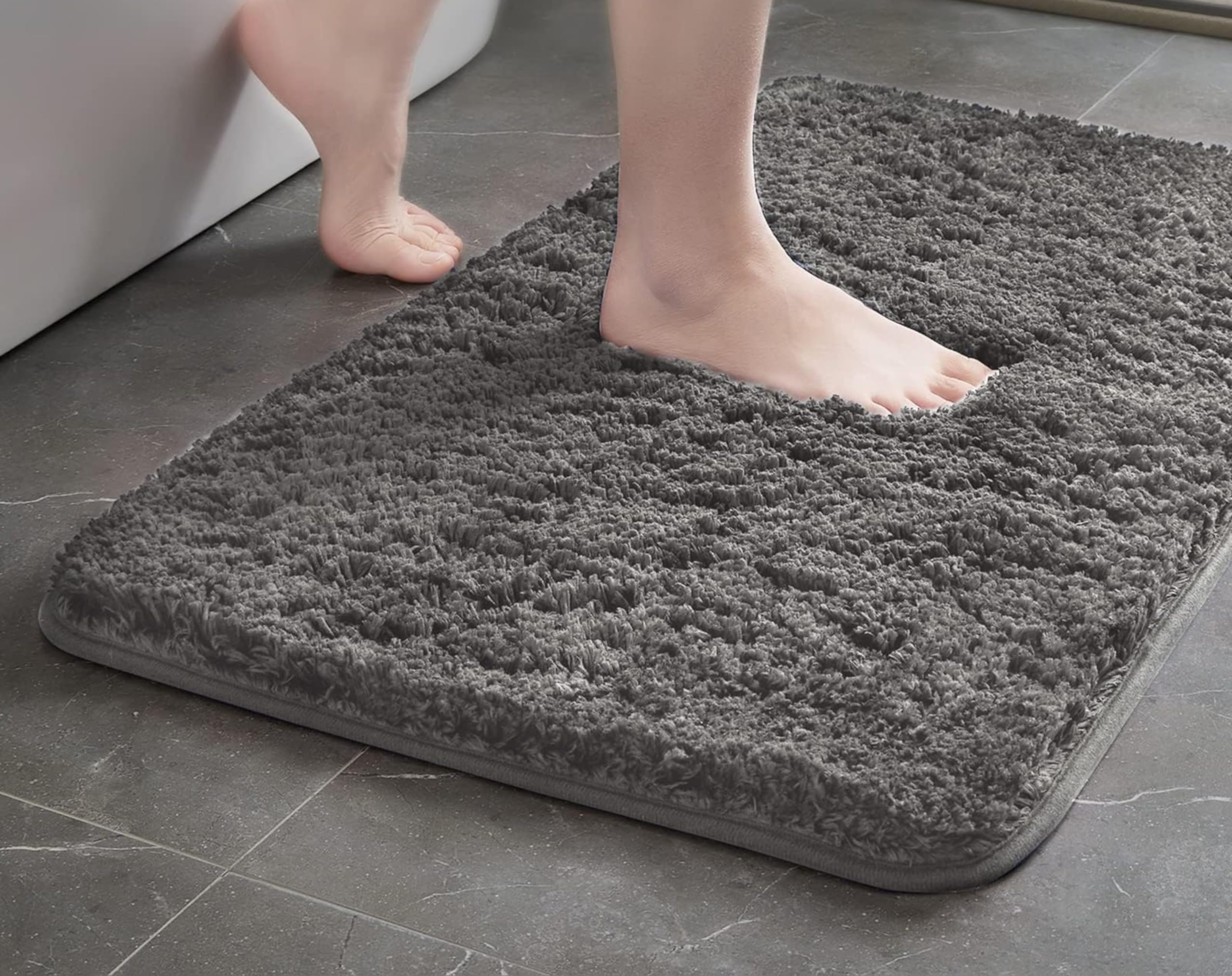Buy Luxe Home Bath Mat Super Soft Non Slip Vegas Mats for Bathroom ...