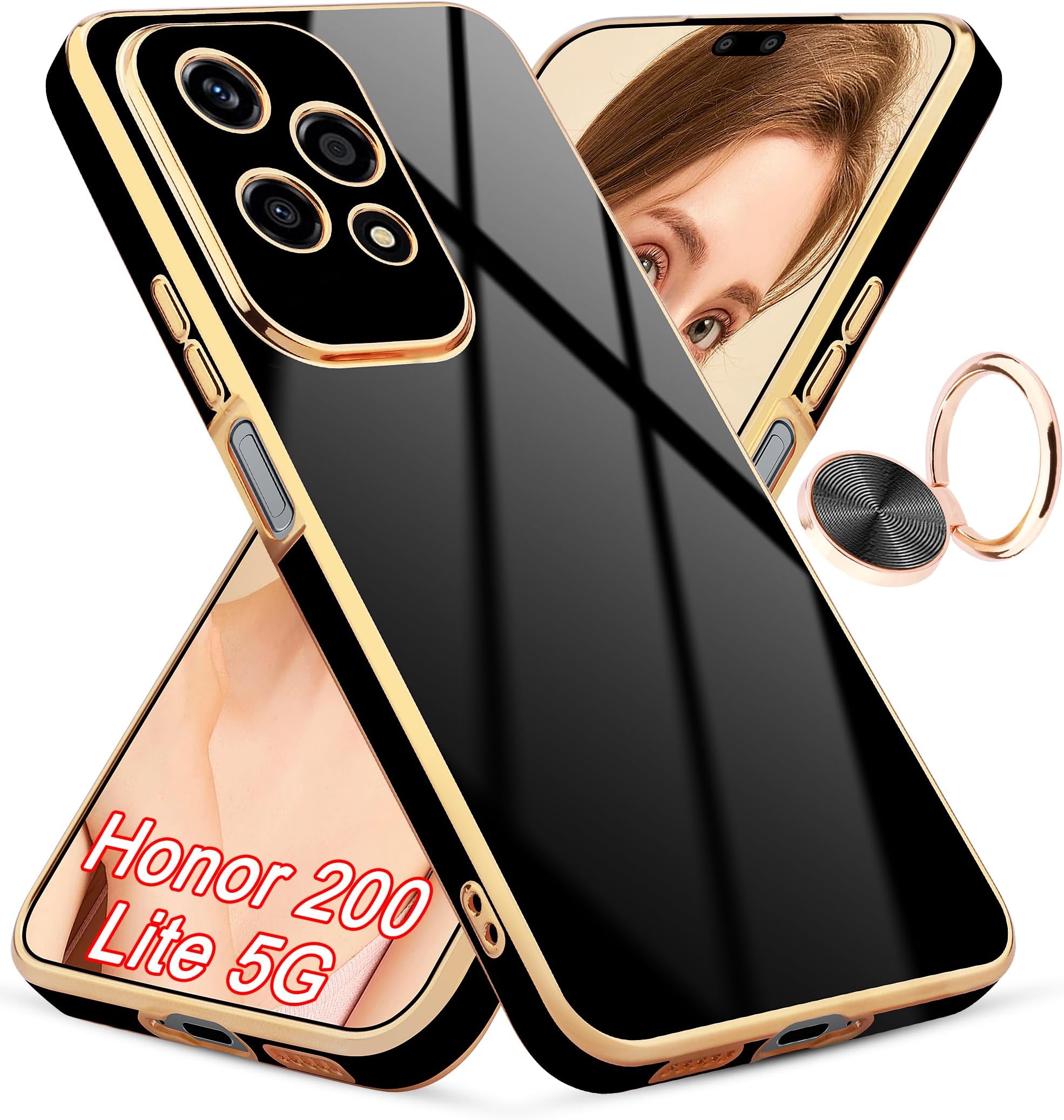 YUECXIN Case for Honor 200 Lite 5G, Ultra thin Silky Soft Skin Texture ...