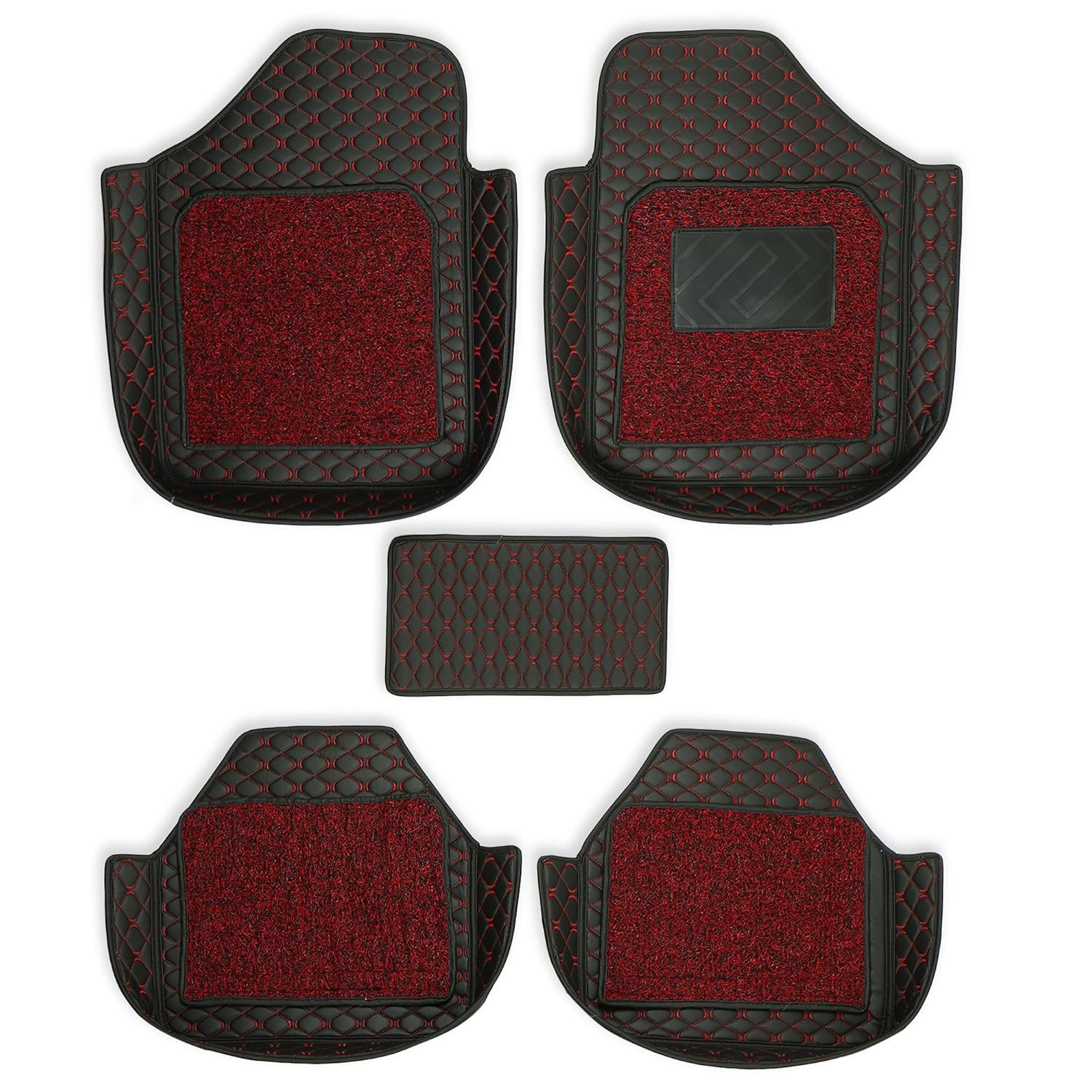 CARNEST Buket Universal Premium Car Foot Mats Non Slip 7D Luxuy Leather ...