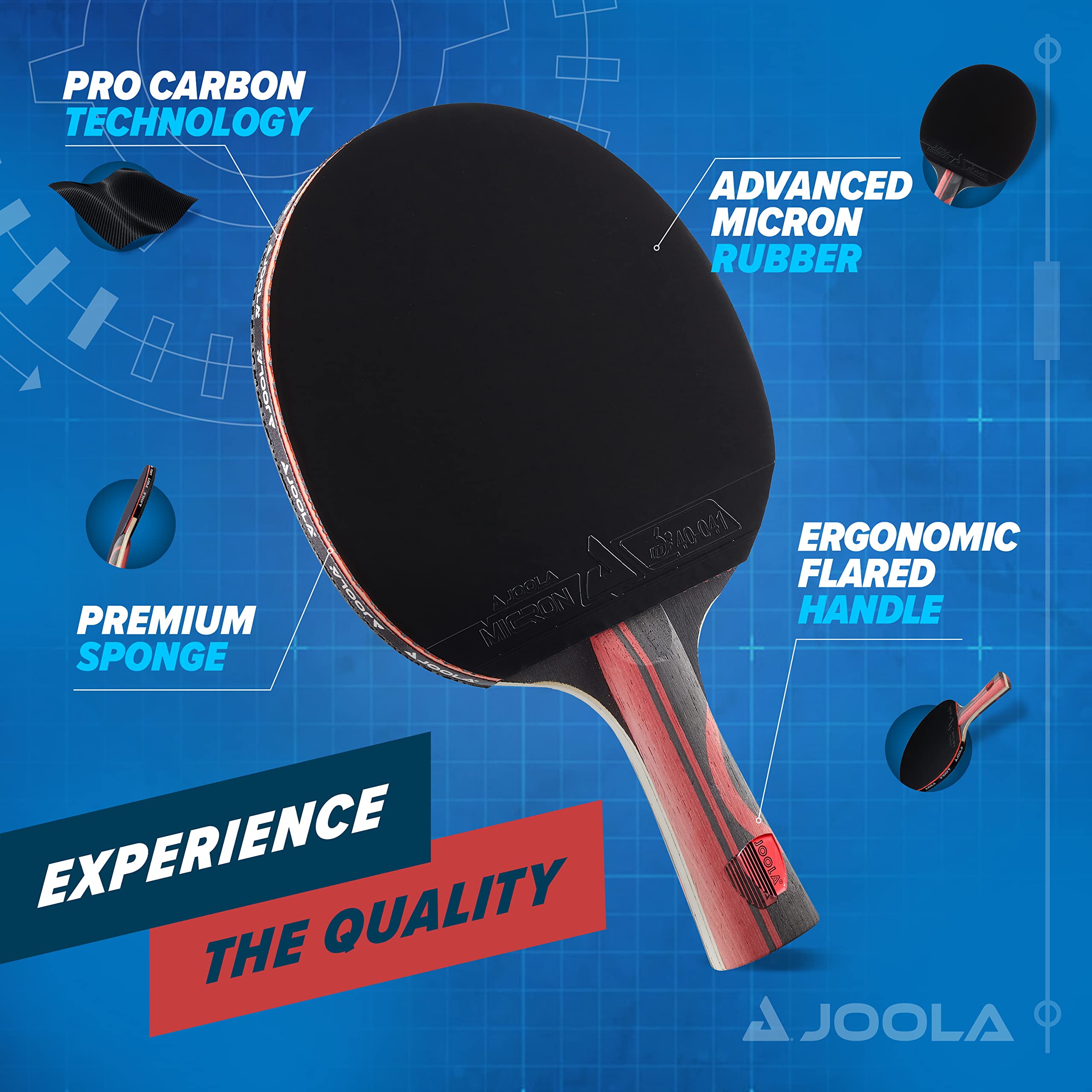 Buy JOOLA Infinity Edge - Tournament Performance Ping Pong Paddle w ...