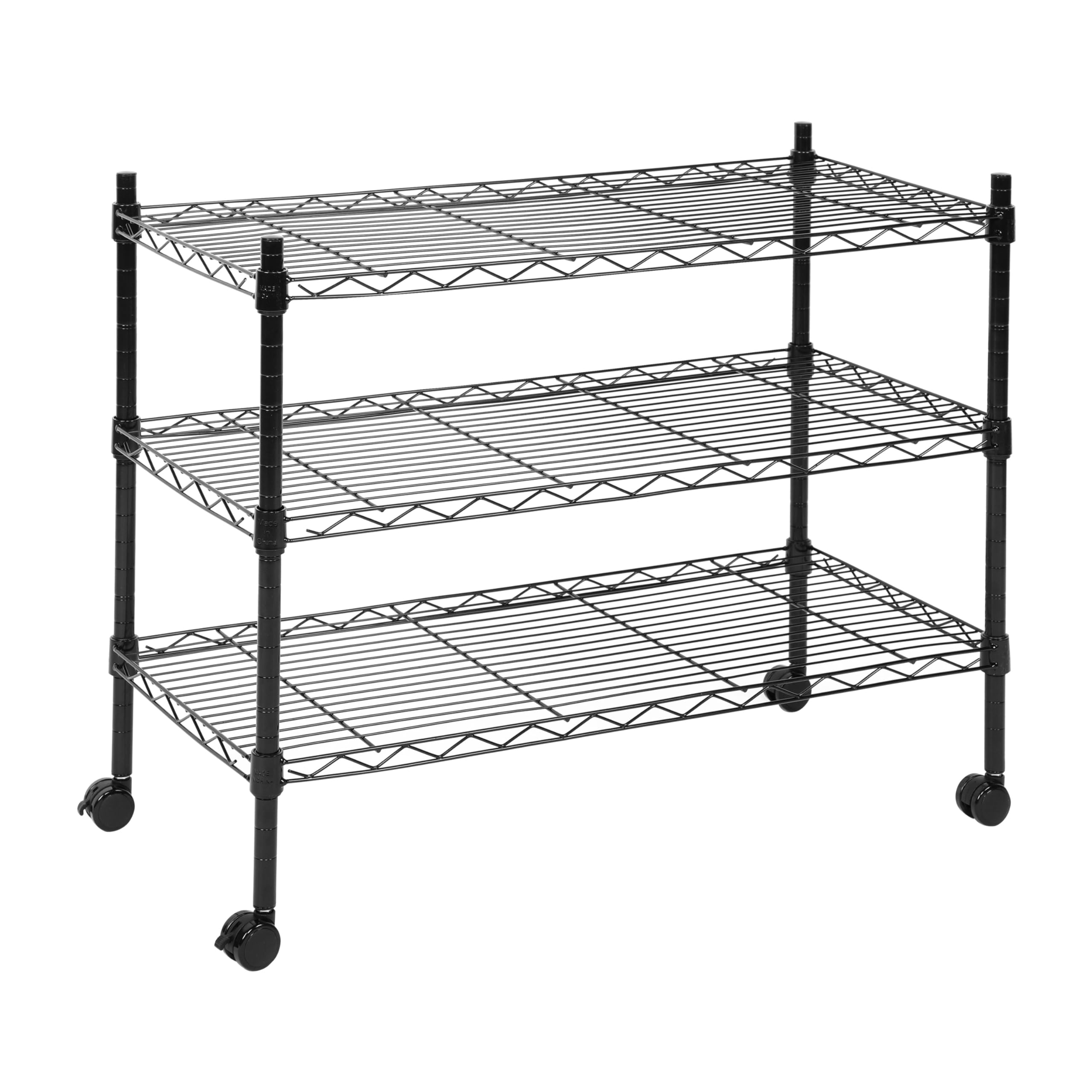 Snapklik.com : Heavy Duty 3-Tier Shelving Units Adjustable, Wire Shelf