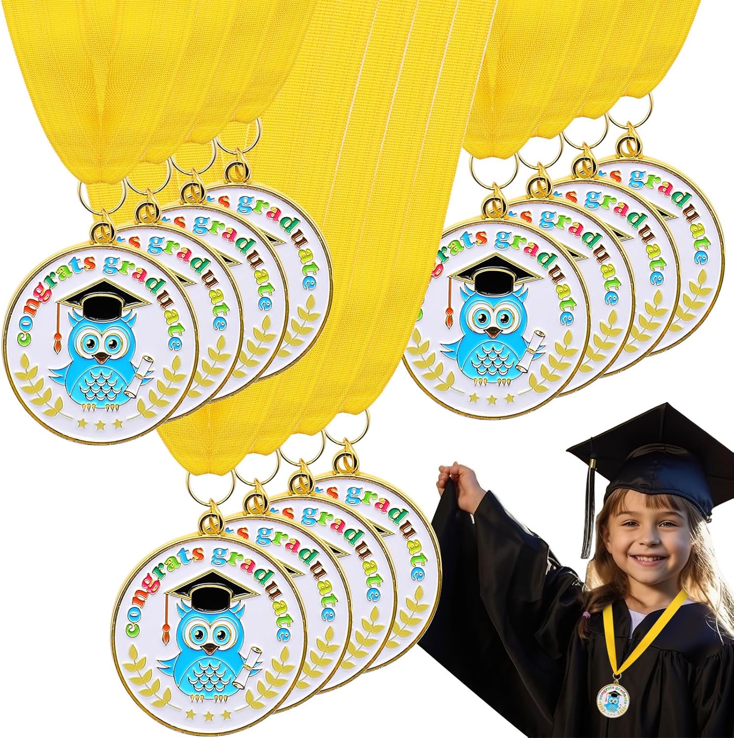 Amazon.com : Loetere 12 Pcs Kindergarten Graduation Medals Preschool ...