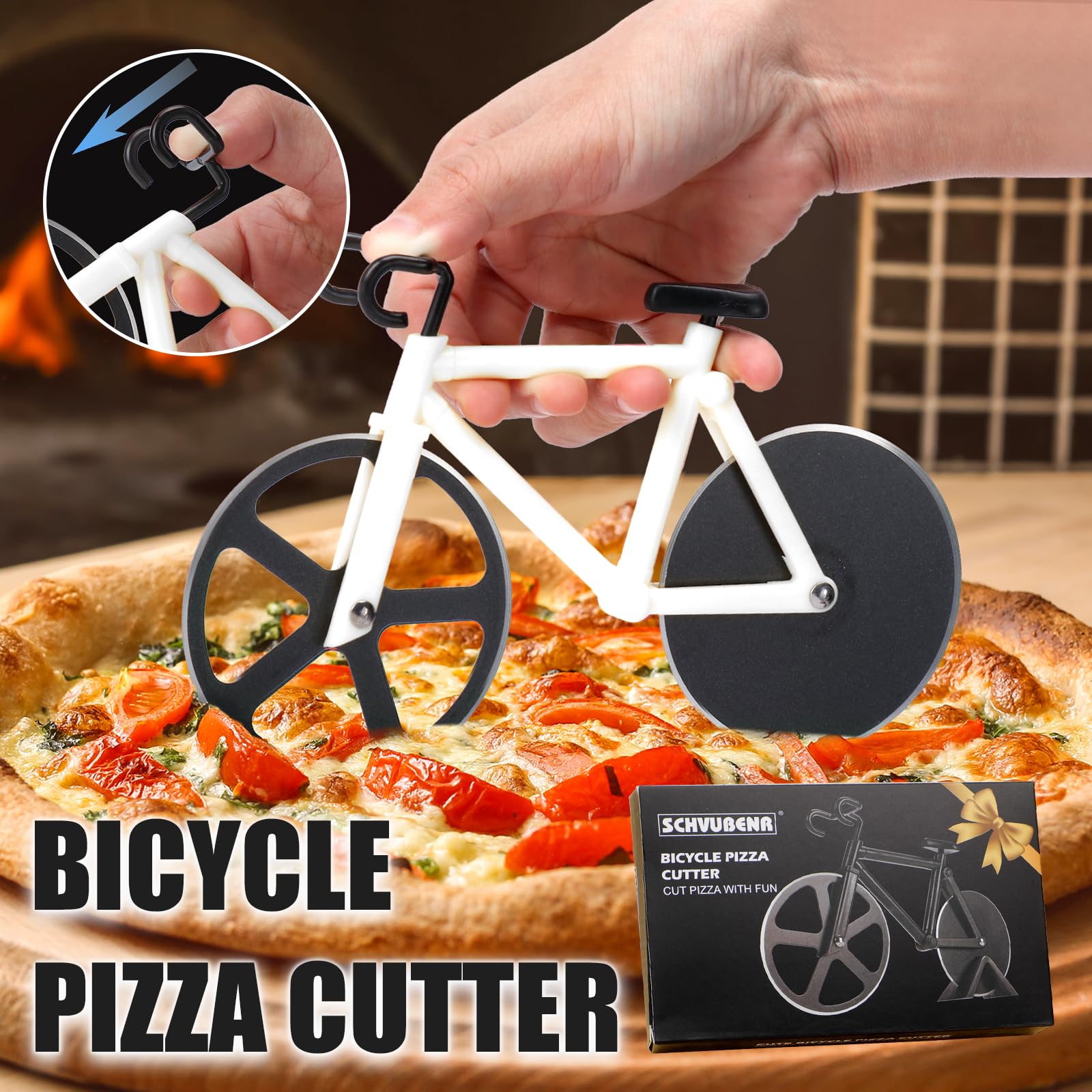 Snapklik.com : Bicycle Pizza Cutter Wheel - Gifts For Cyclists, Men ...