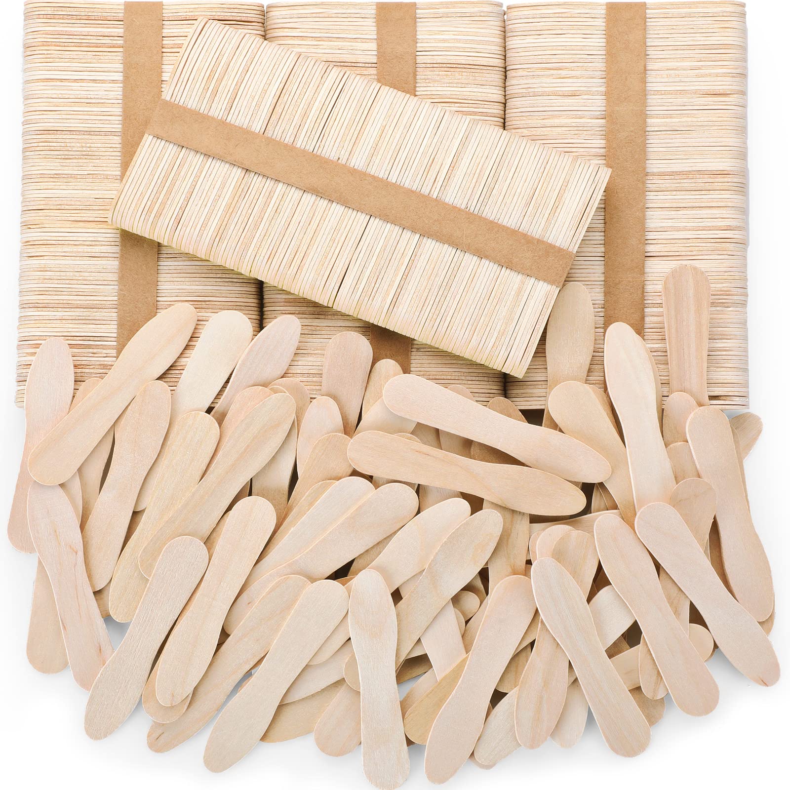 Amazon.com: Skylety 4000 Pcs Wooden Ice Cream Spoon Bulk Mini ...