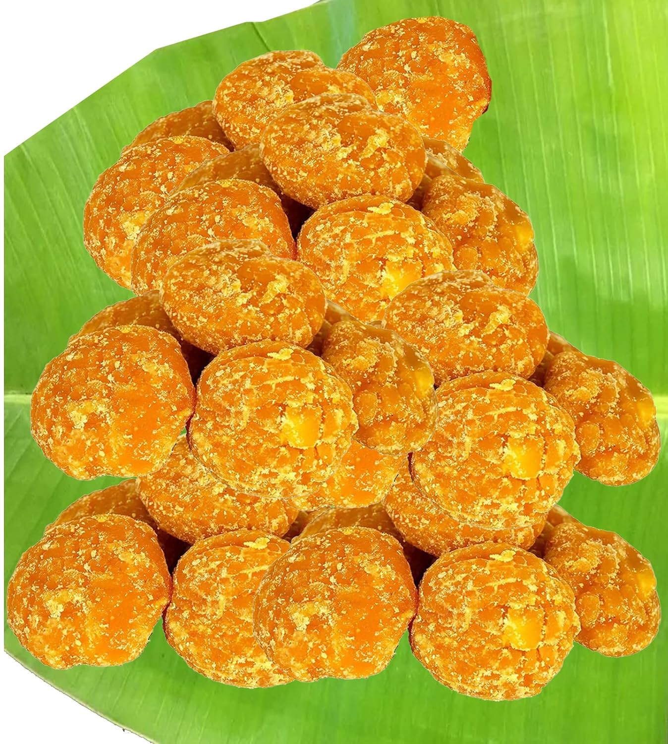 Desi Organic Sugarcane Jaggery Balls, 900g Desi Gur Gudd,Hand made ...