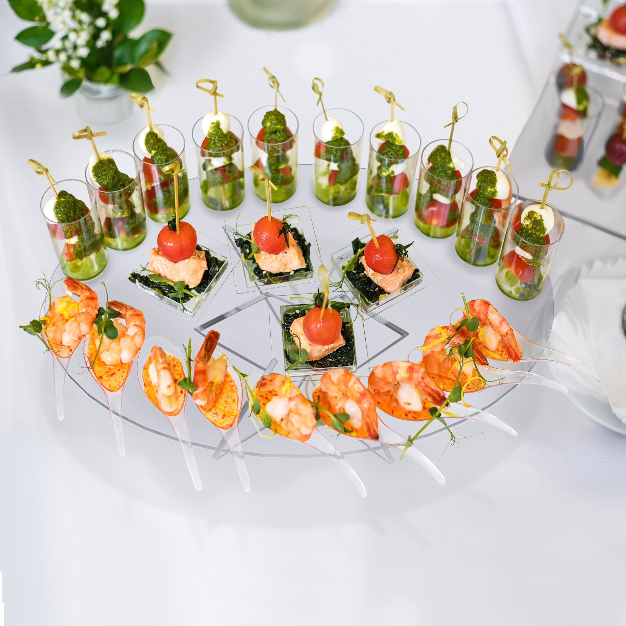 Snapklik.com : STAUBER Best Acrylic Display Stand - Buffet Serving Tray ...