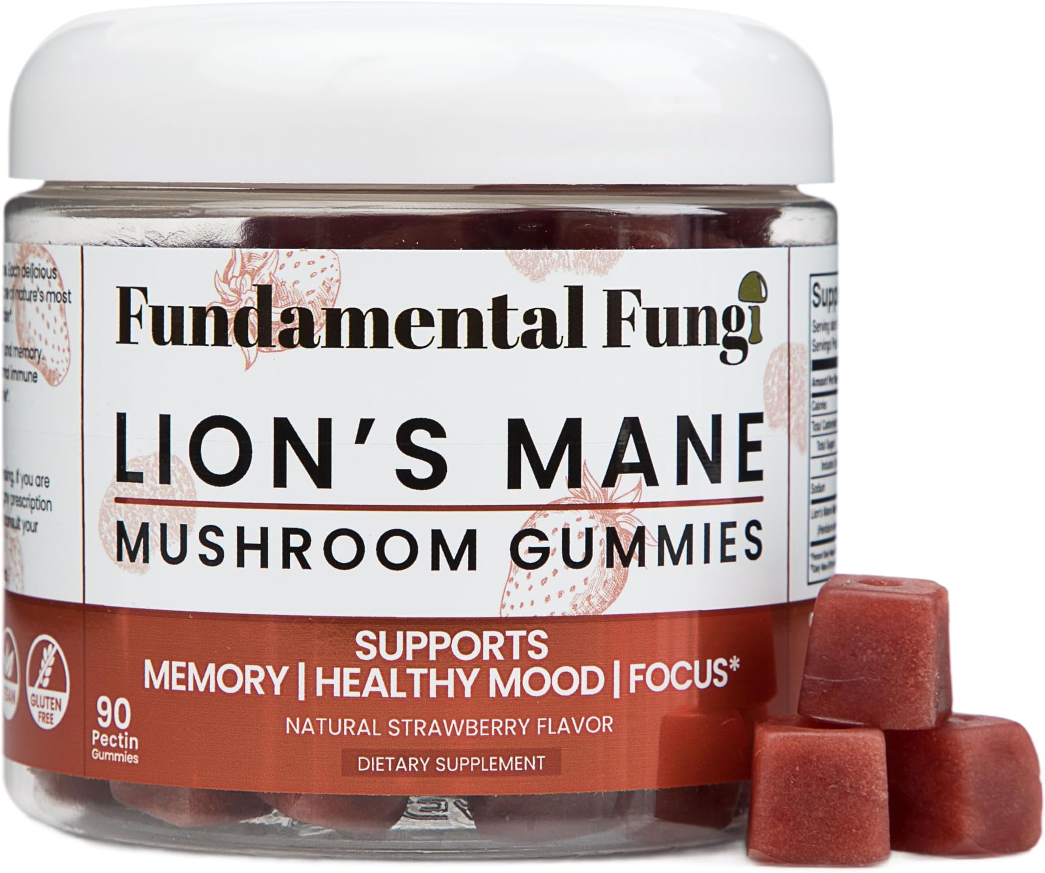 Amazon.com: Fundamental Fungi Organic Lion's Mane Mushroom Gummies | 90 ...