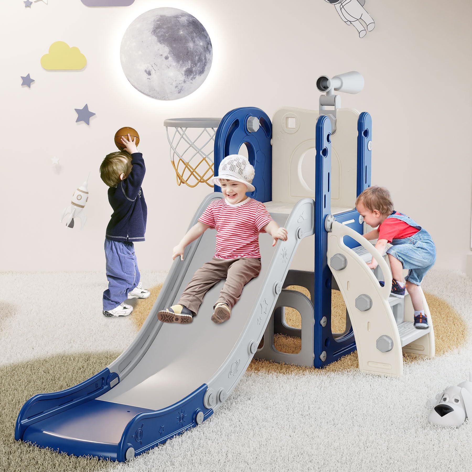 Kids Playground For Backyard Babytronic 9-in-1 Toddler Slide - Indoor ...