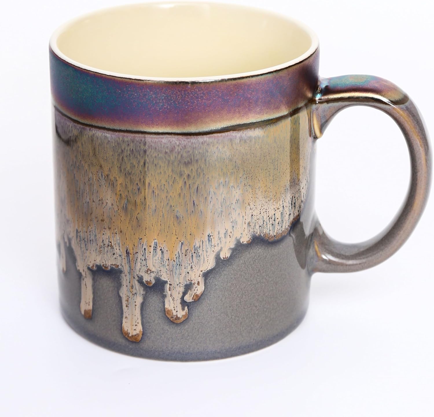 hengshukeji Large 500ml Ceramic Coffee Mug，Handmade Pottery Tea Cup ...