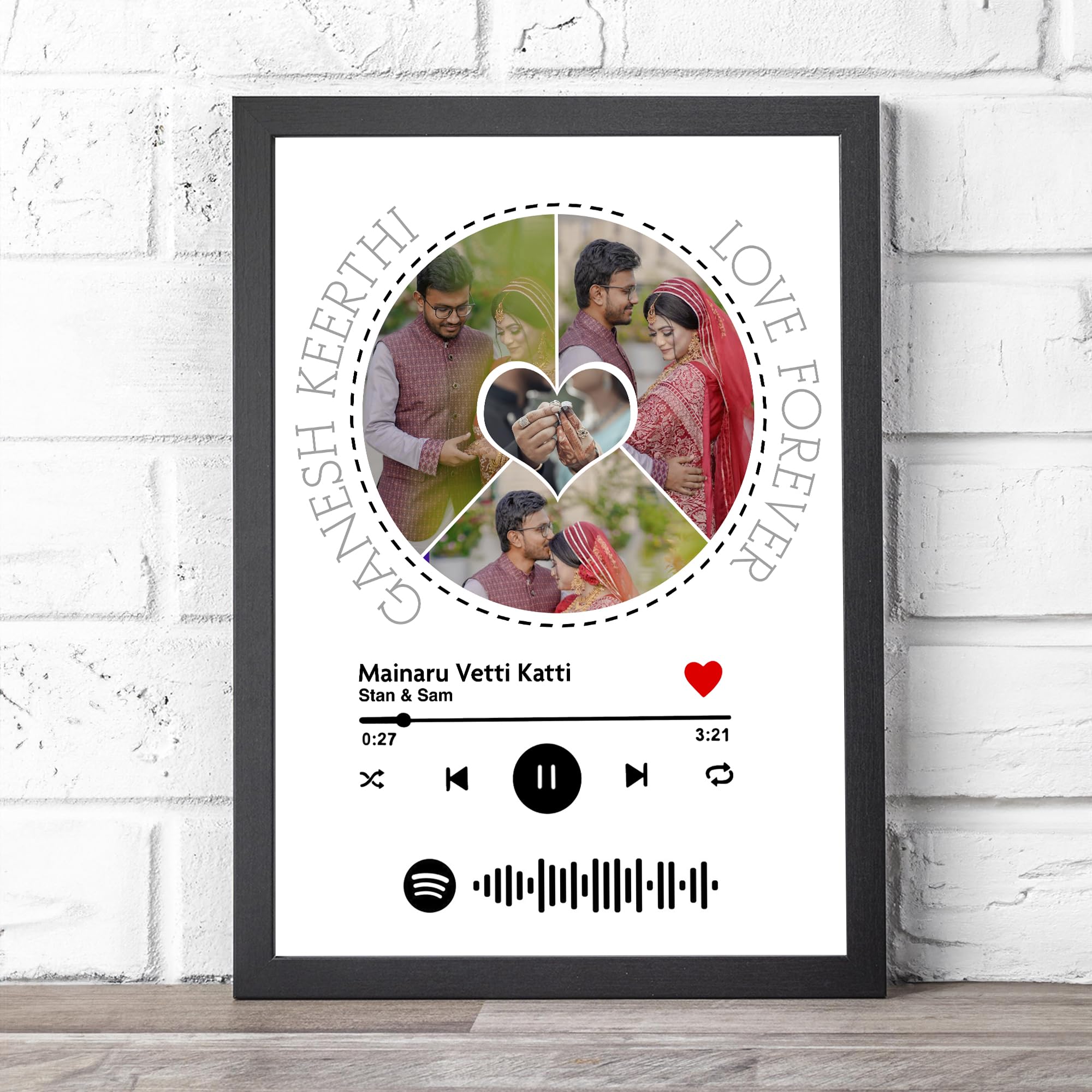 Customized Spotify Music Photo Frame|Personalized Photo Music Frame ...