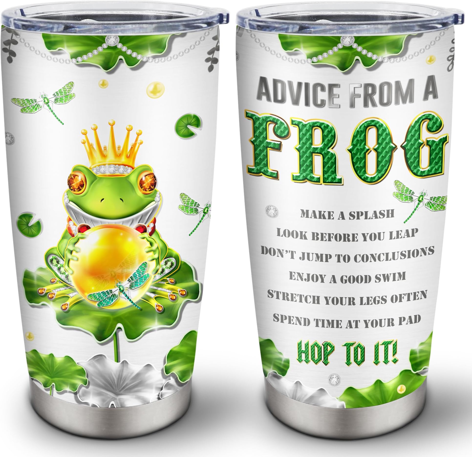 Amazon.com | Frog Tumbler, Frog Gifts for Women/Frog Lovers, Frog Cup ...