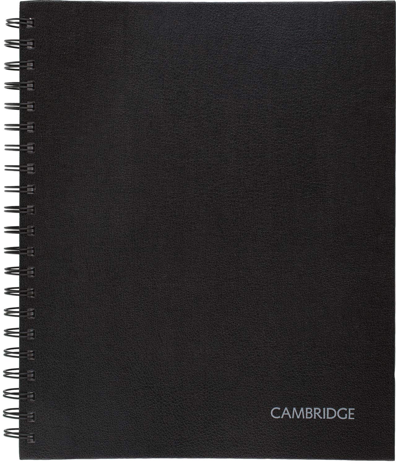 Cambridge Notebook, Hardcover, 8.5 x 11 inch, 96 Sheets, Black : Amazon ...
