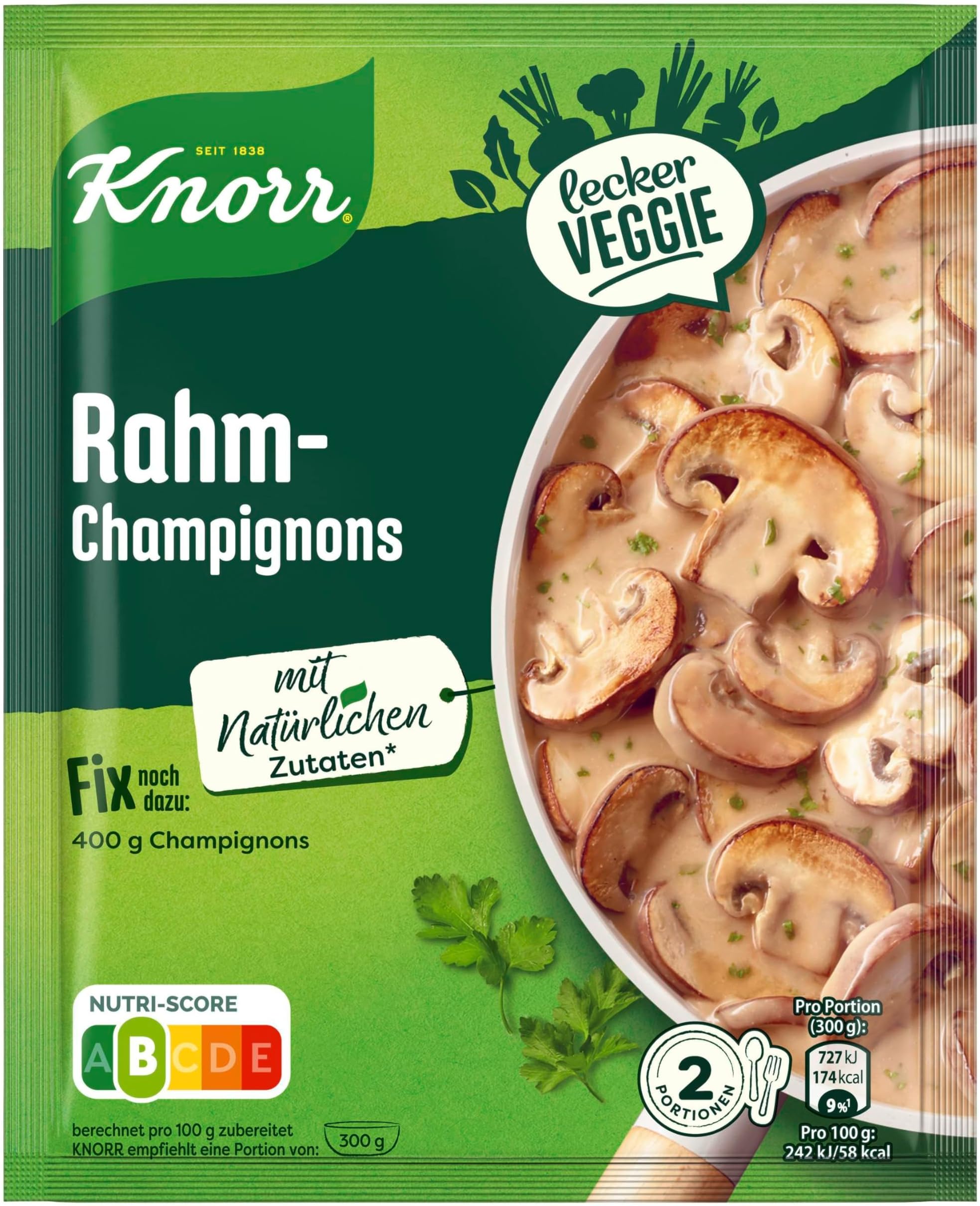 Amazon.com: 3-pack Knorr Fix Rahm Champignons (3x2 Oz) Sour Cream and ...