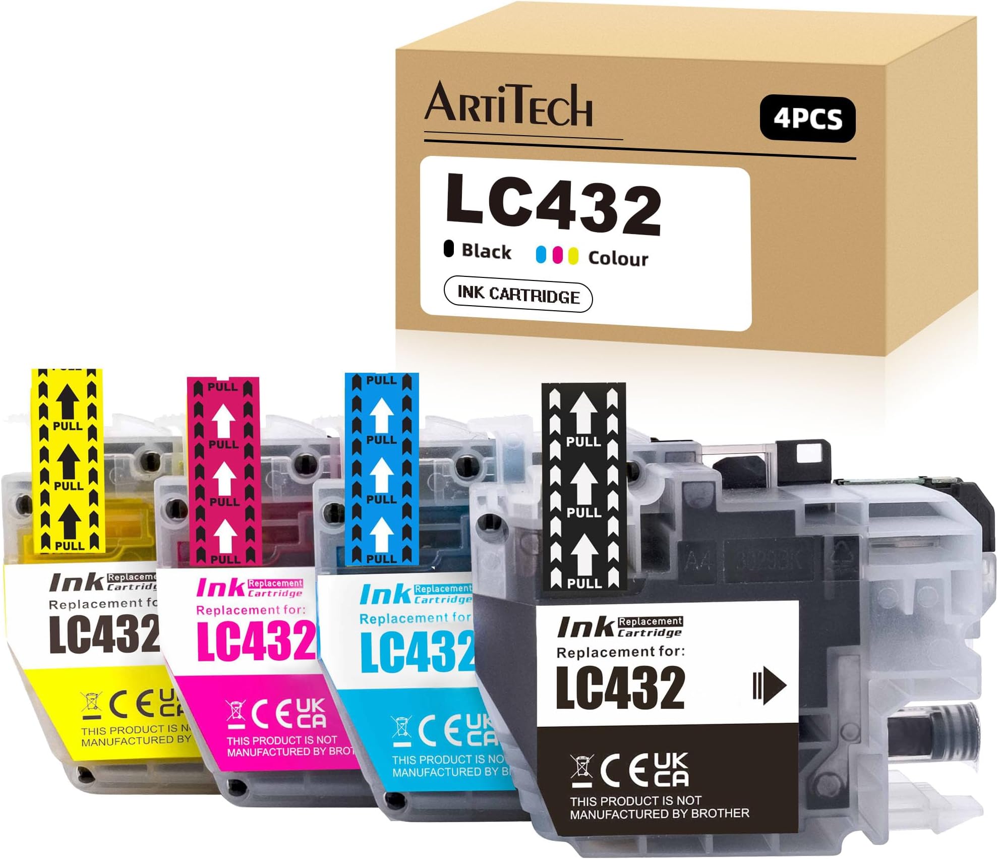 Hookink LC432 LC-432 Ink Cartridges Compatible for Brother LC432 Ink ...