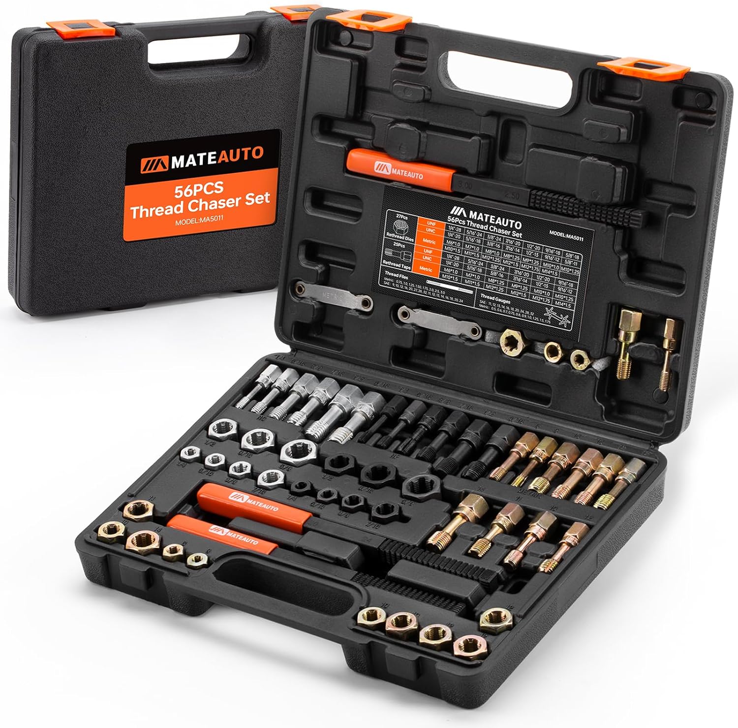 Amazon.com: MateAuto Thread Chaser Kit 56 Piece, Thread Repair kit ...