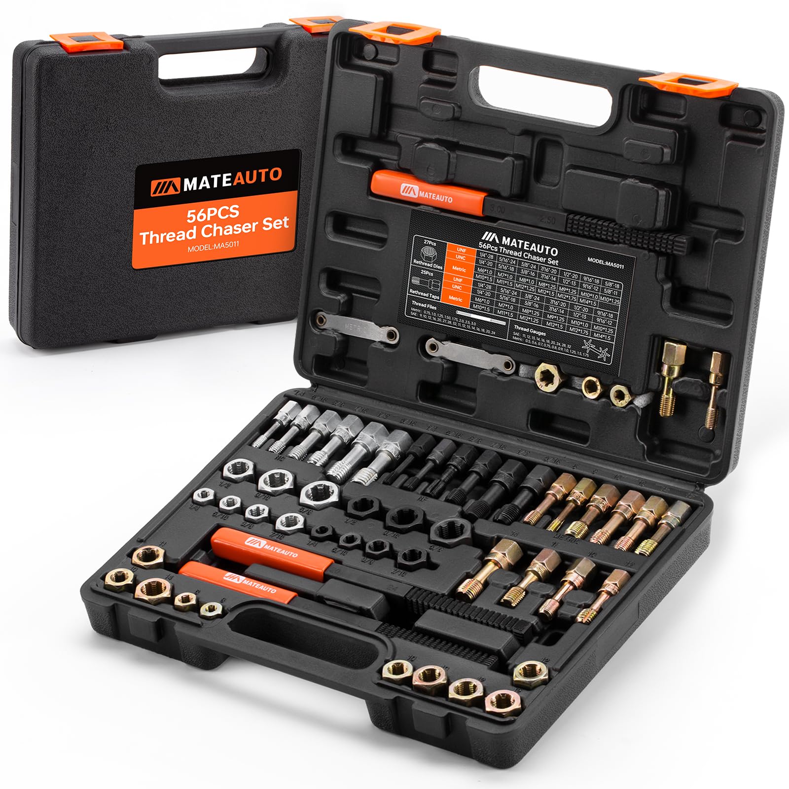 Amazon.com: MateAuto Thread Chaser Kit 56 Piece, Thread Repair kit ...