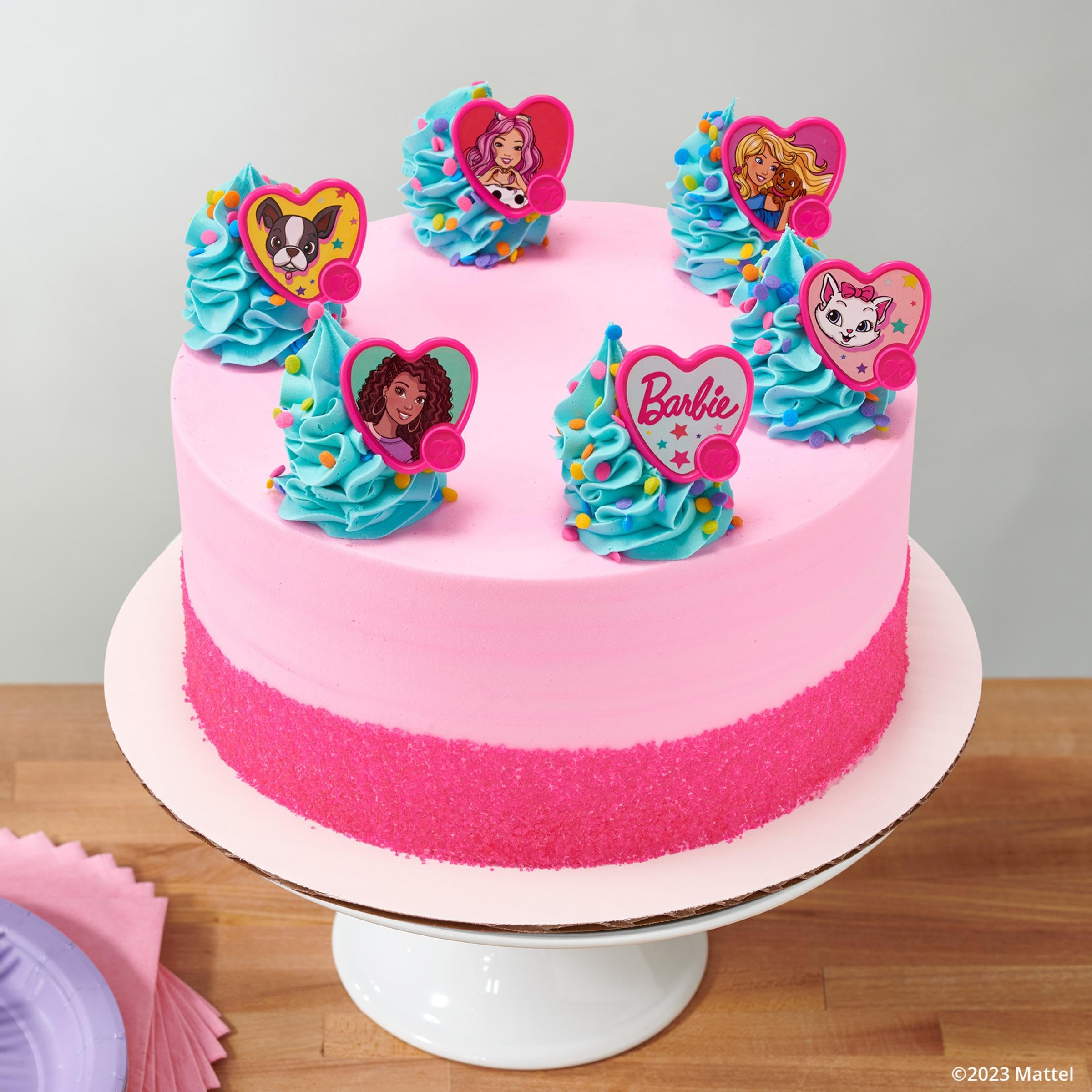 Snapklik.com : DecoPac Barbie Be The Future Rings, Pink Heart Shaped ...