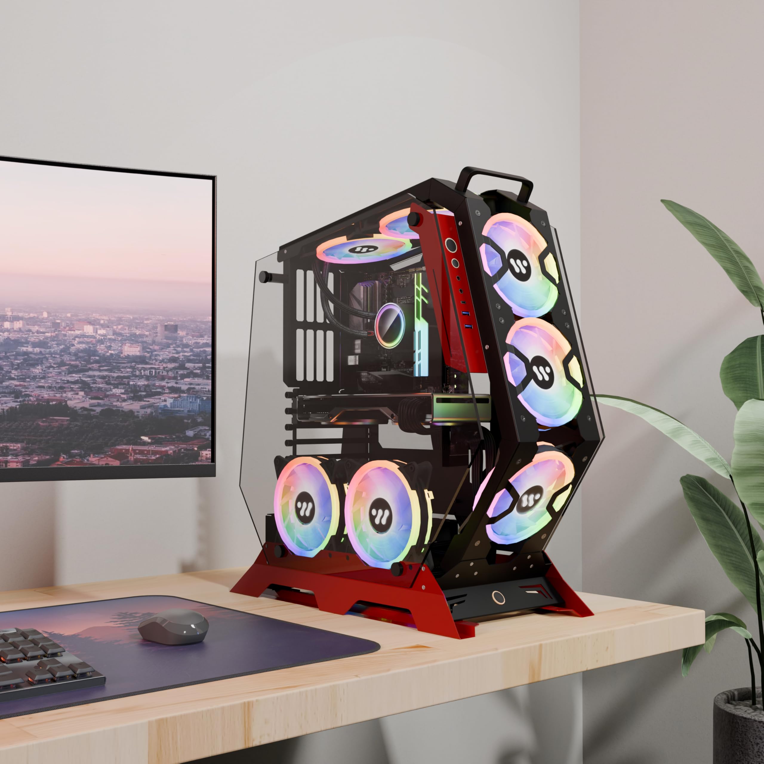 Snapklik.com : KEDIERS PC Case - ATX Tower Tempered Glass Gaming ...