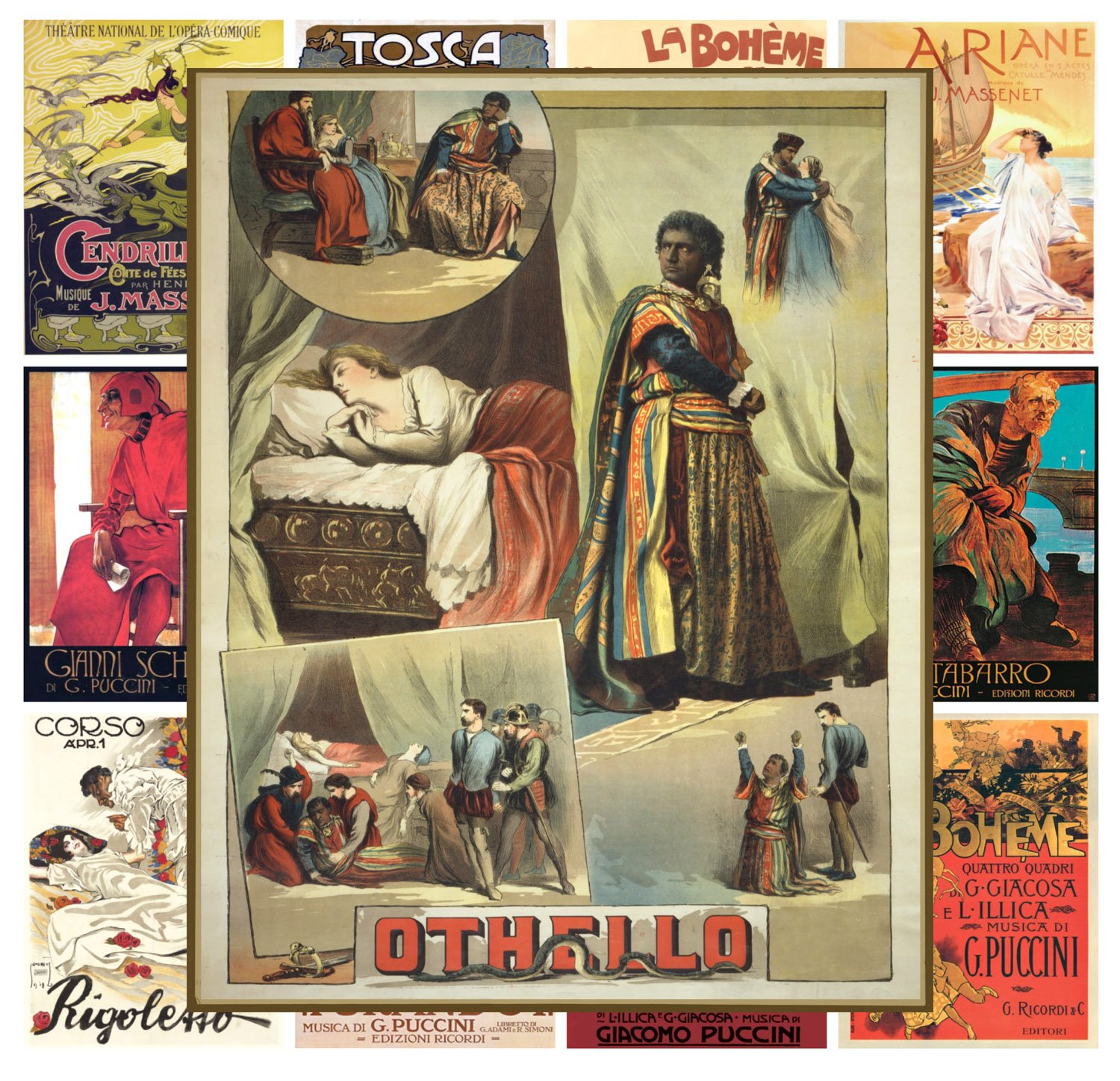 Mini Posters Pack [12 sheets 8"x11"] Opera Theater Vintage Show Poster ...