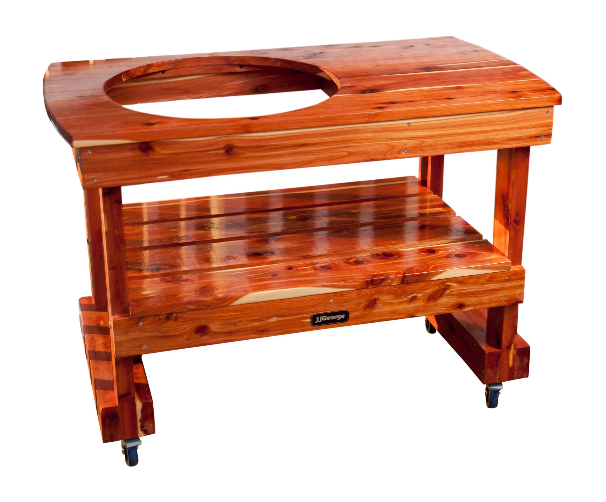 Amazon.com: JJGeorge Big Green Egg Table (Compact Table for Large Green ...