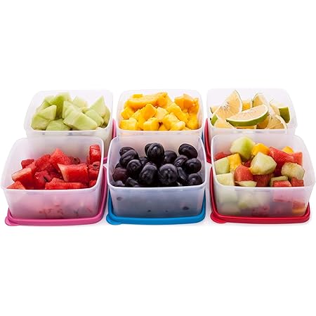 SIGNORA WARE Reusable Plastic Food Storage Containers – Stackable ...