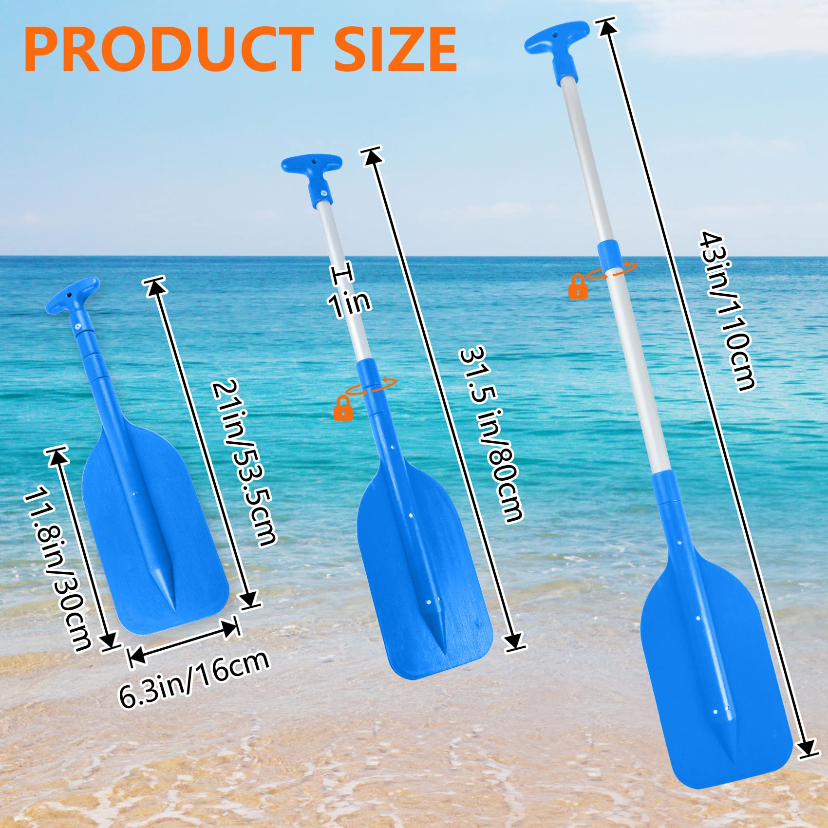 Snapklik.com : VEITHI Boat Paddle Telescoping Collapsible Oar For Boat ...