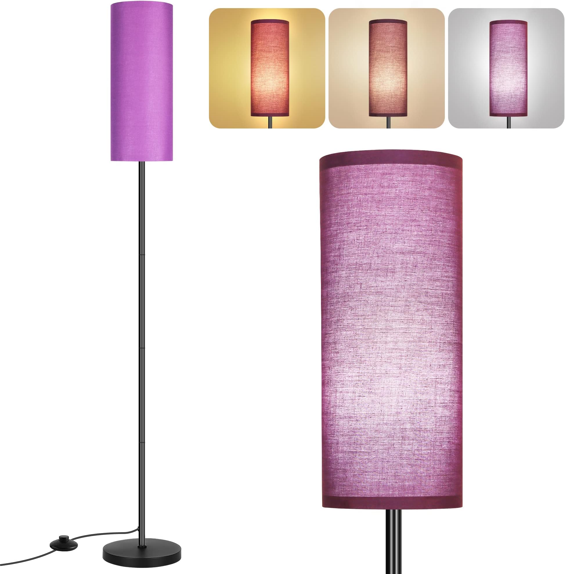 DreamColor Floor Lamp, Tall Standing Lamp with Projection, Dimmable ...