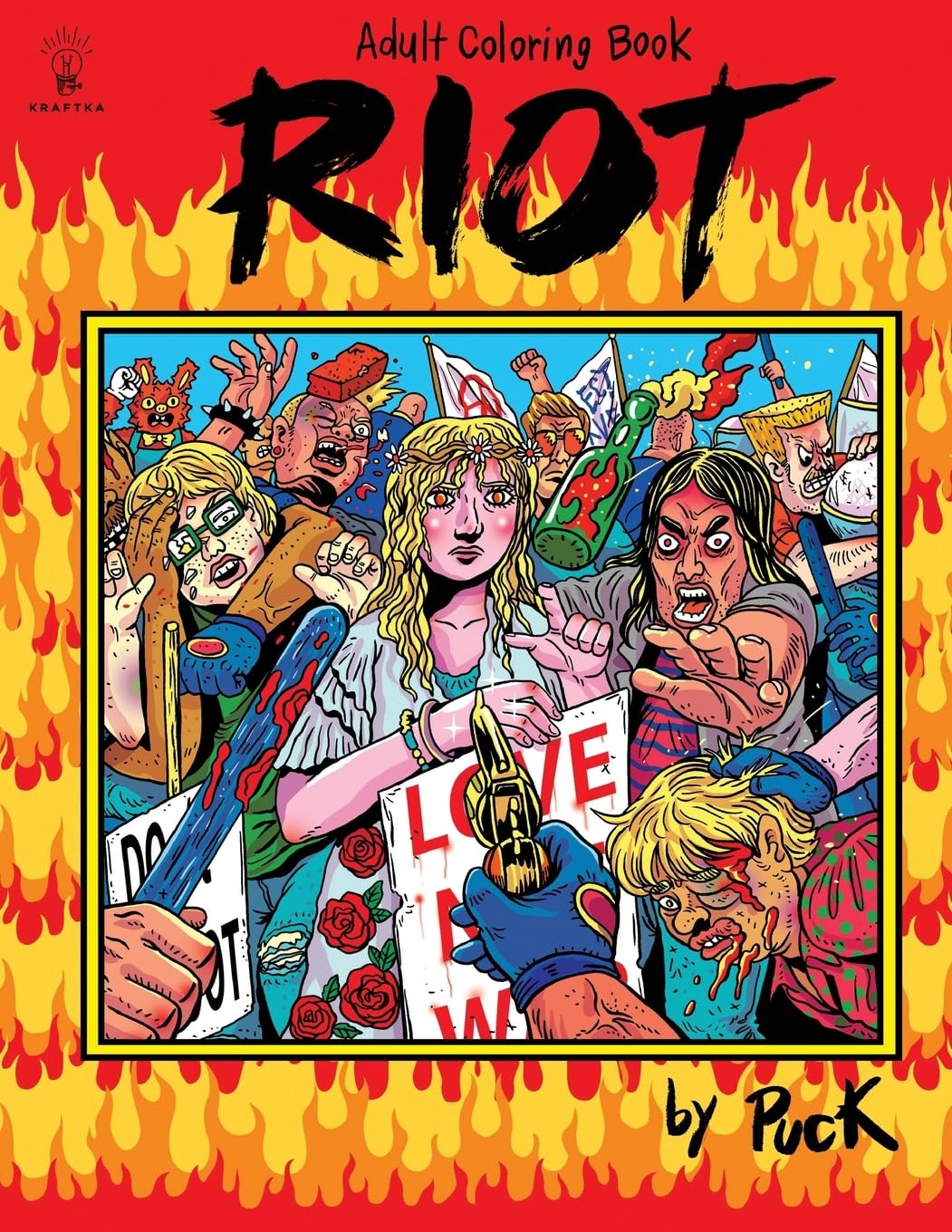 Riot Coloring Book: Puck, Tripuck, Kraftka: 9781539884033: Amazon.com ...