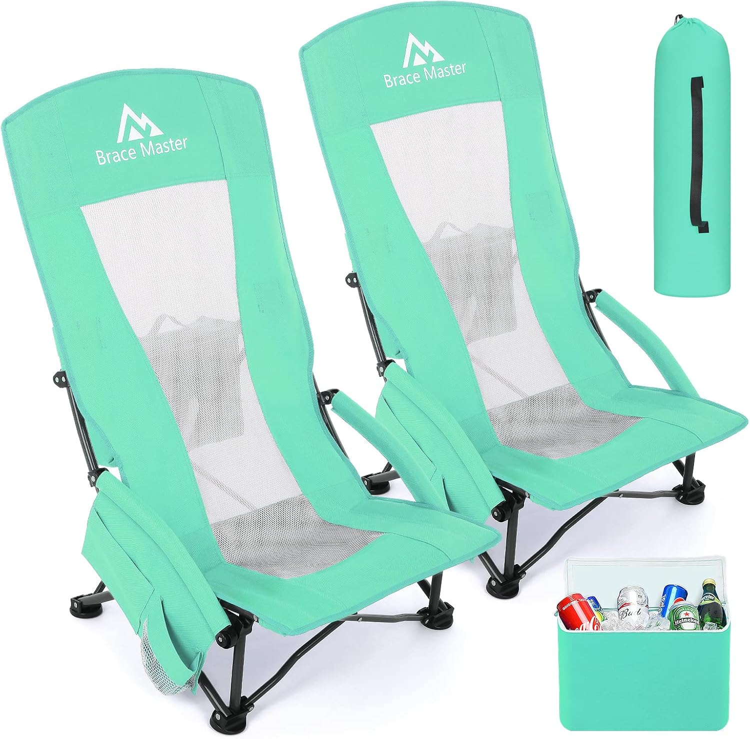 Brace Master Chaise De Plage Sandy Portable Pliante Plage Haut Dos En brace-master-chaise-de-plage-sandy-portable-pliante-plage-haut-dos-en