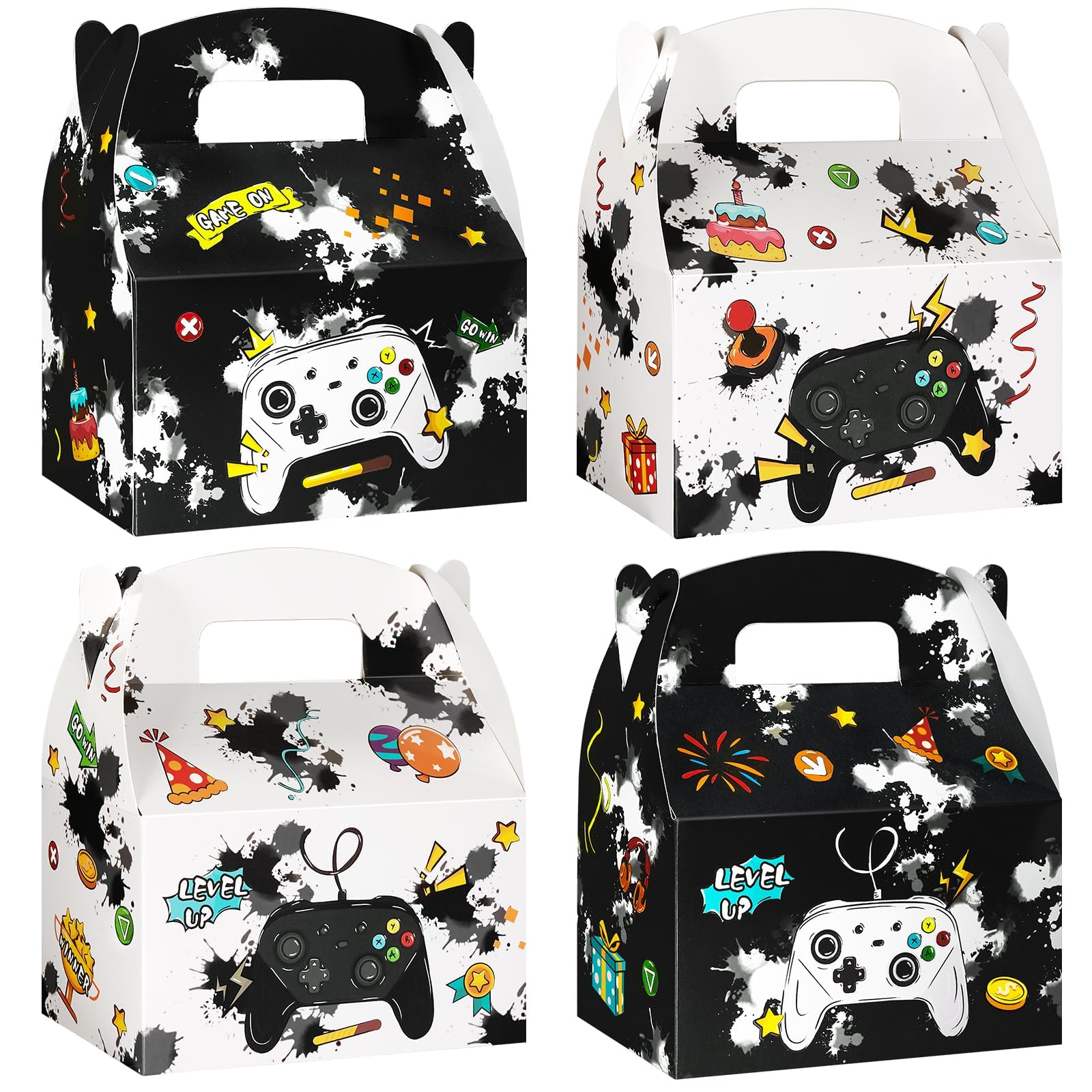 Amazon.com: WERNNSAI Video Game Party Favor Treat Boxes - 12 Pack ...